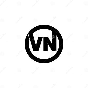 Letter VN Simple Monogram Logo Icon Design. Stock Vector - Illustration ...