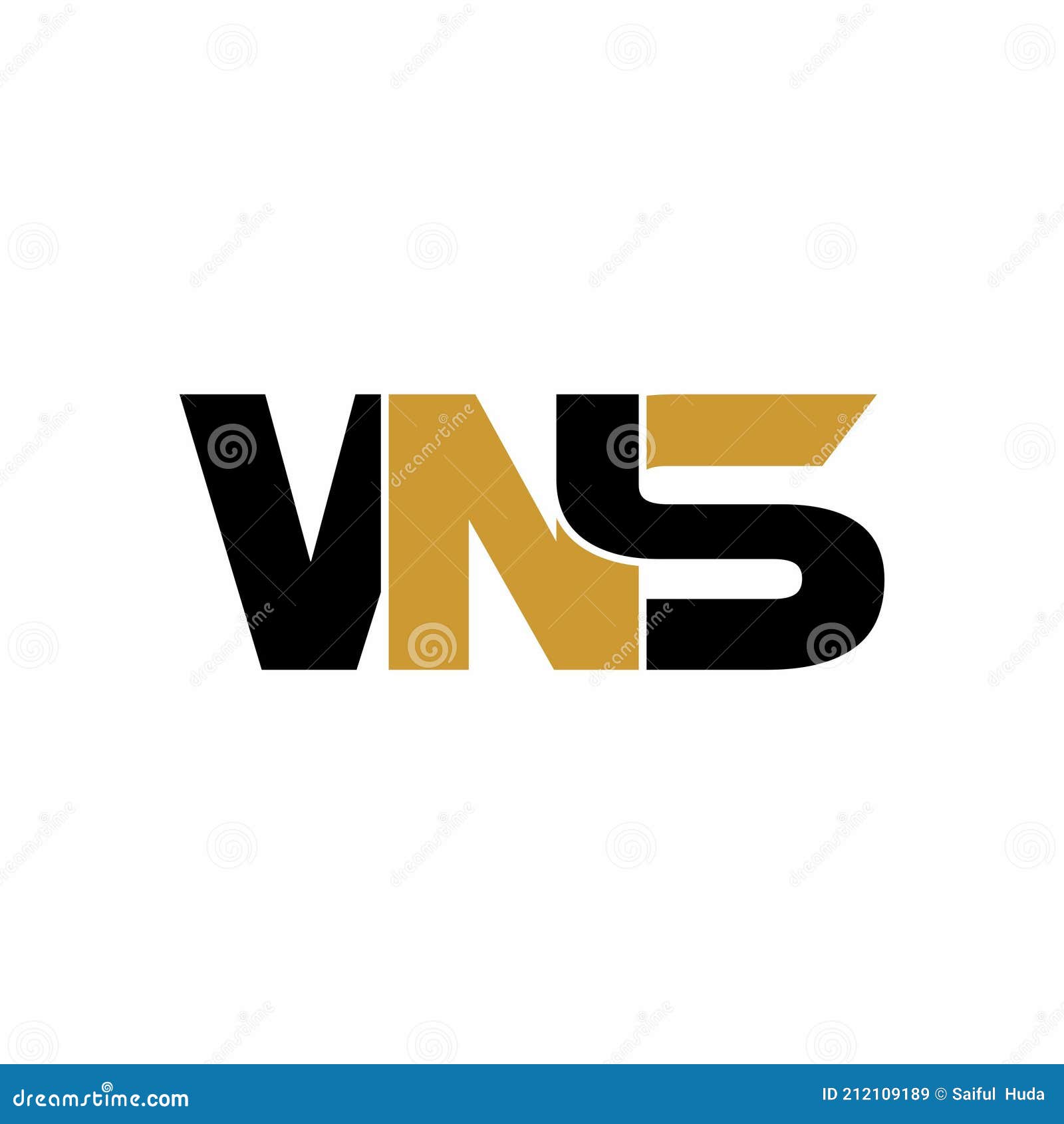 Letter VNS Simple Monogram Logo Icon Design. Stock Vector ...