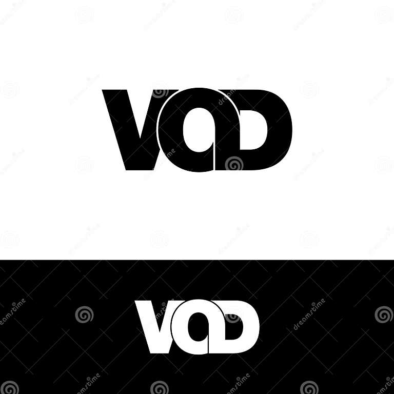 Letter VOD Simple Monogram Logo Icon Design. Stock Vector ...