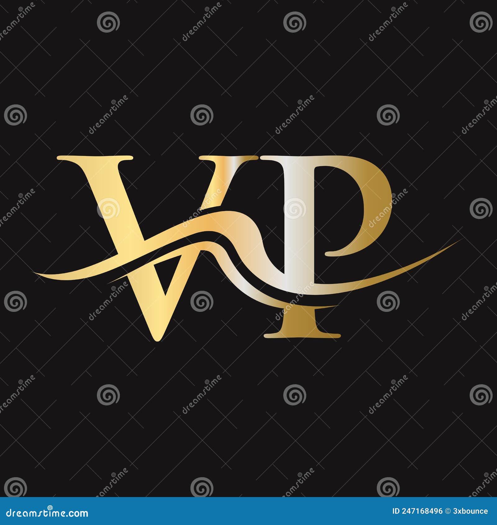 Letter VP Logo Design. Initial VP Logotype Template for Business and ...