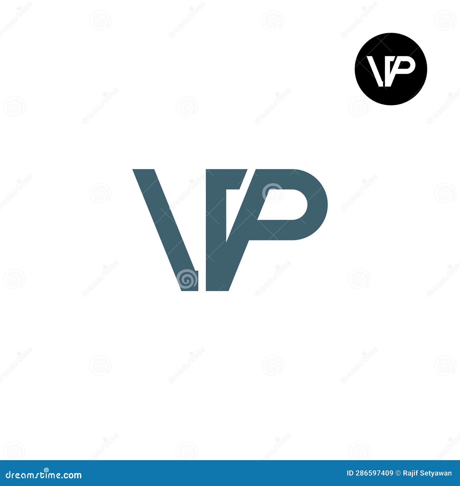 Letter VP Monogram Logo Design Stock Vector - Illustration of company ...