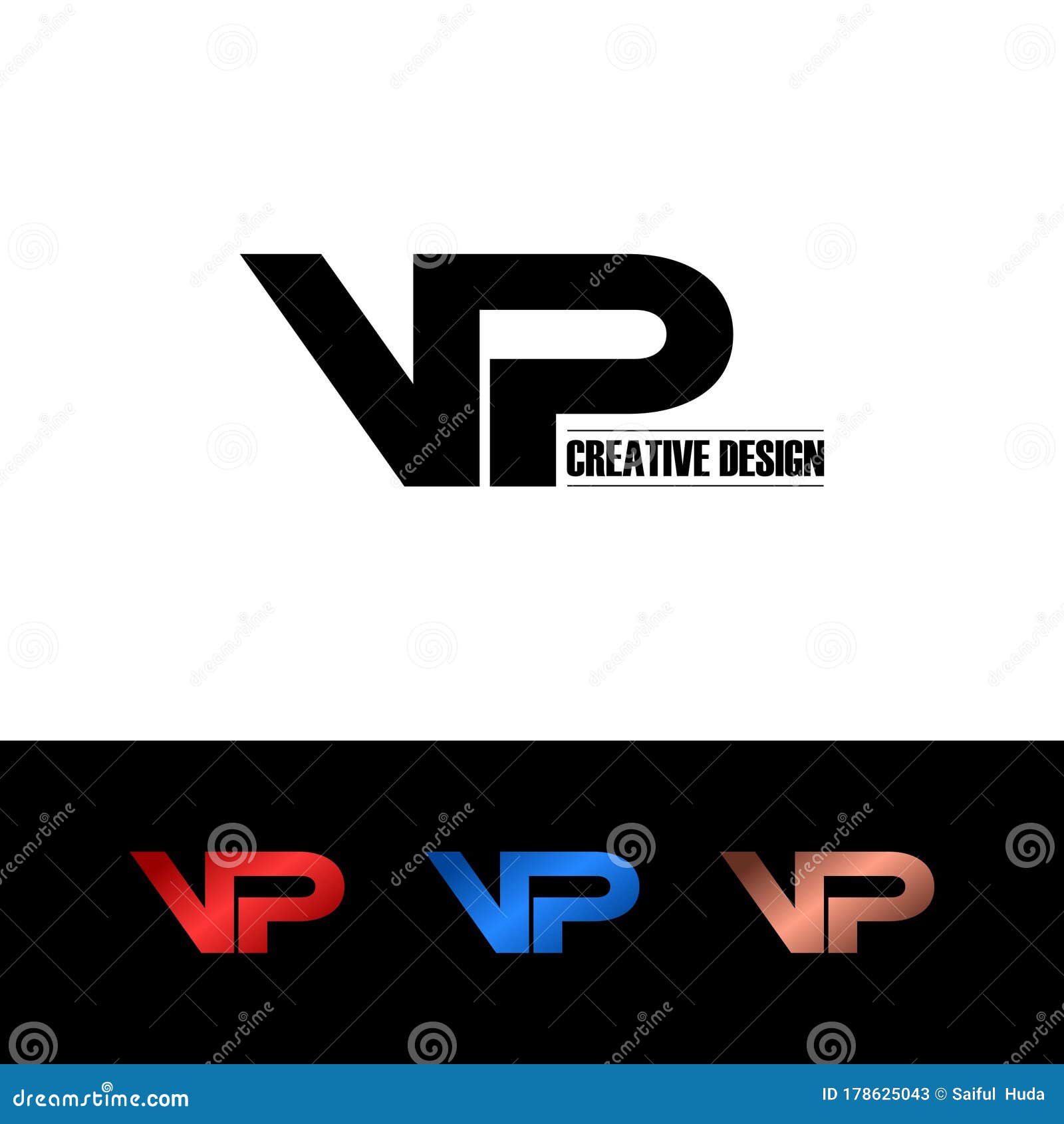 Letter VP Simple Logo Icon Design Vector Stock Vector - Illustration of ...