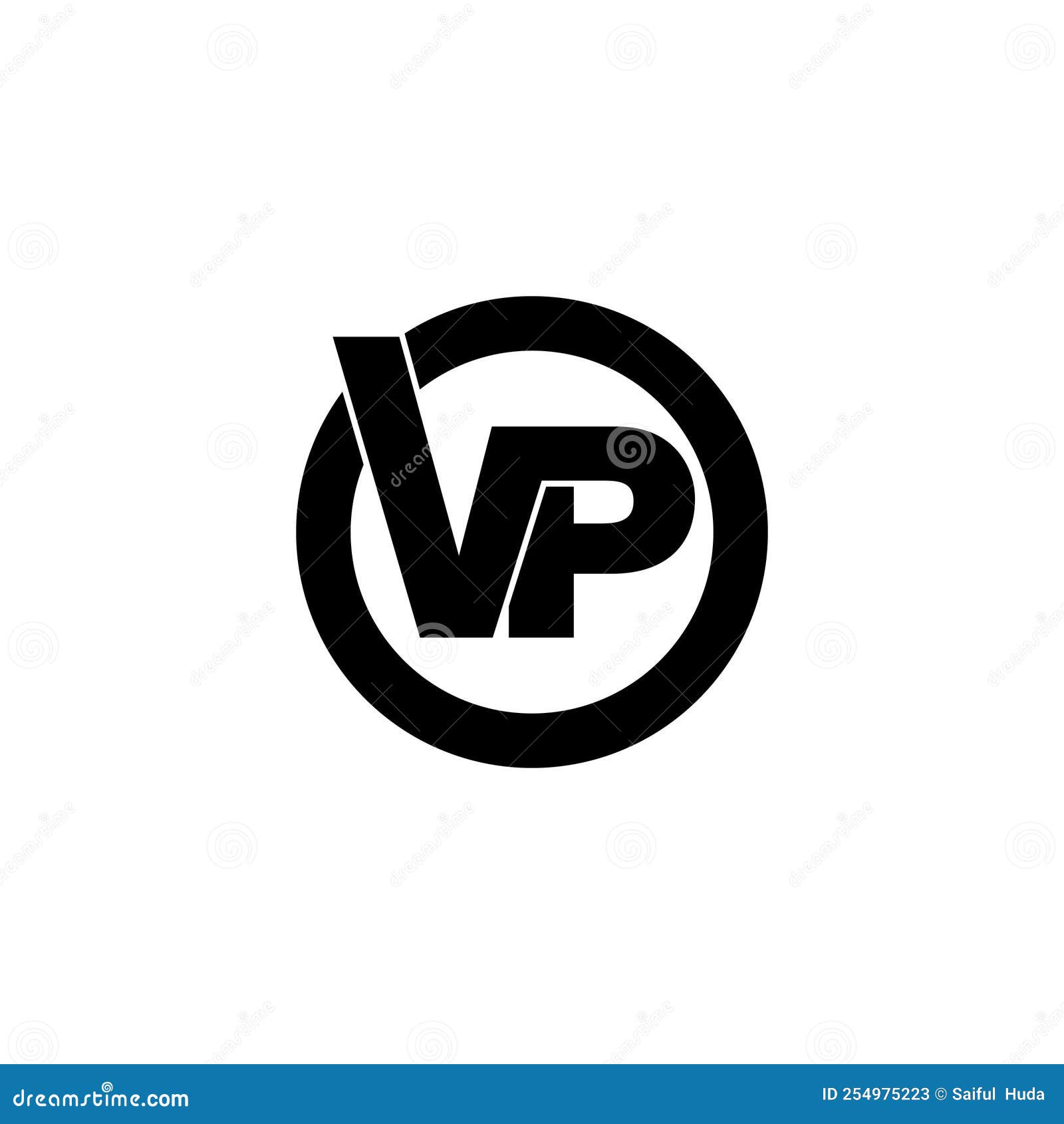 Letter VP Simple Monogram Logo Icon Design. Stock Vector - Illustration ...