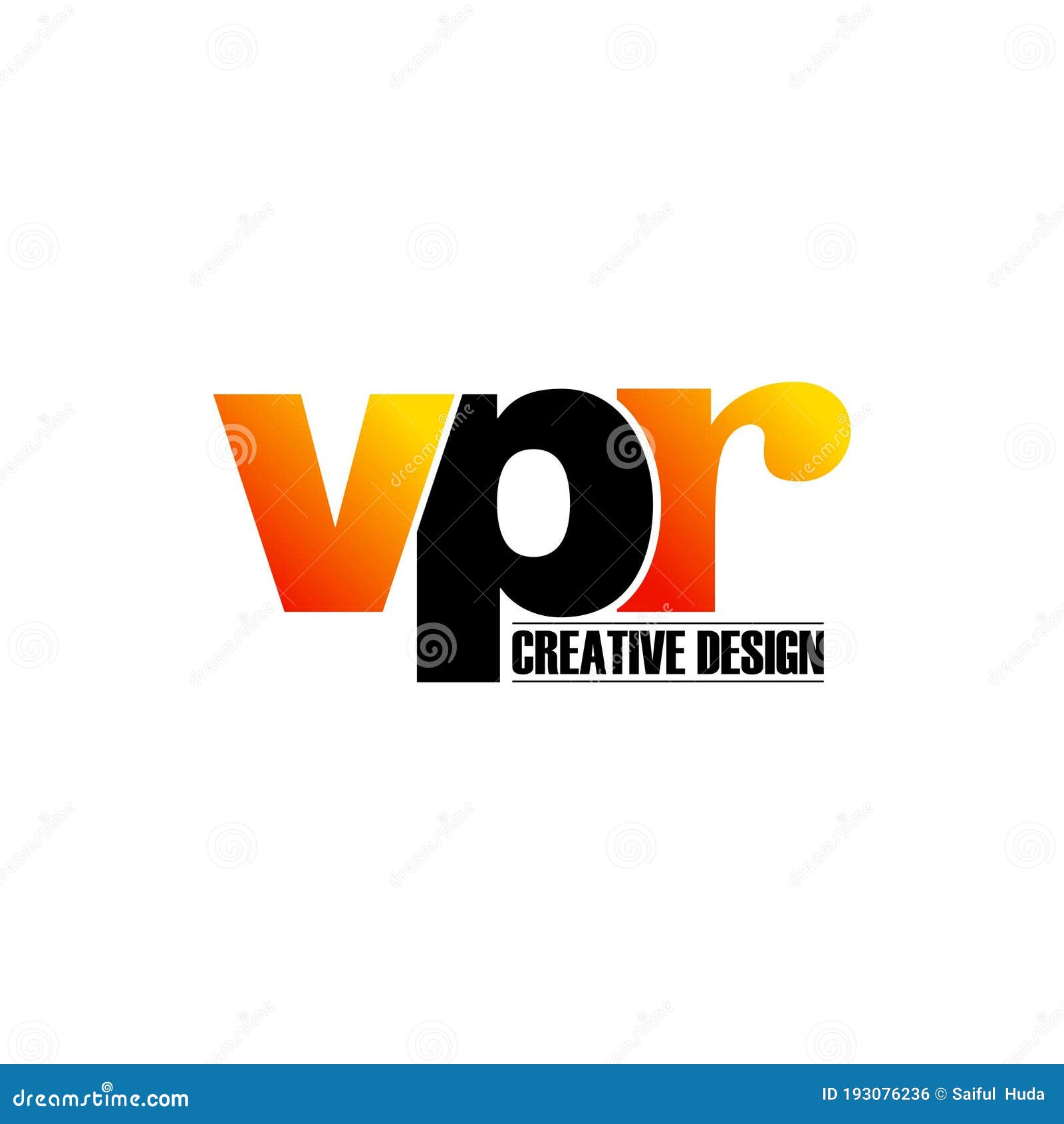 Letter Vpr Simple Monogram Logo Icon Design. Stock Vector ...