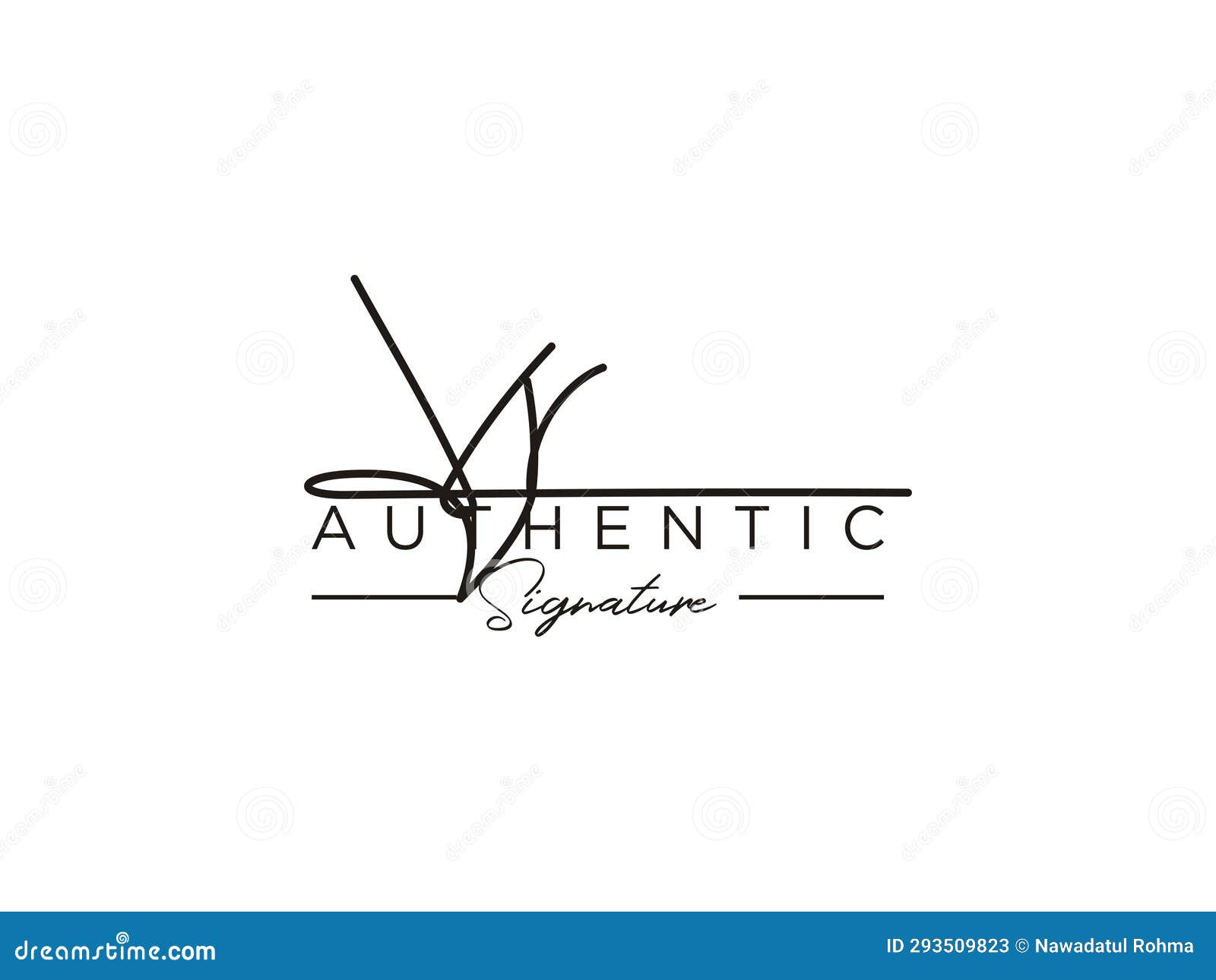 Letter VR Signature Logo Template Vector Stock Vector - Illustration of ...