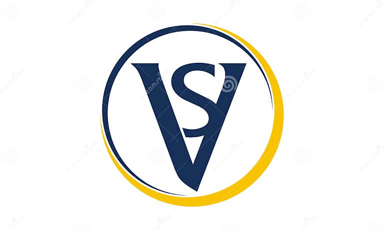 Letter VS Emblem stock vector. Illustration of energy - 104815347