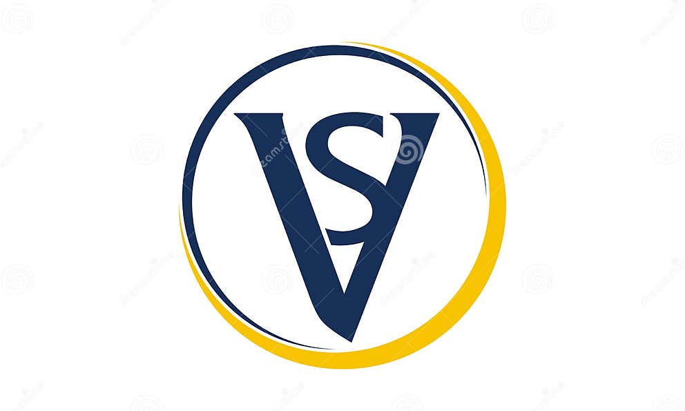 Letter VS Emblem stock vector. Illustration of energy - 104815347