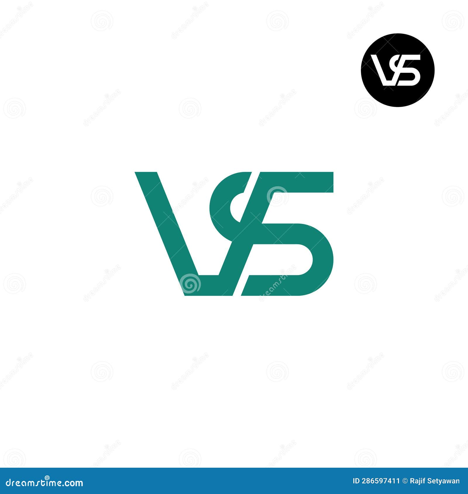 Letter VS Monogram Logo Design Stock Vector - Illustration of ...