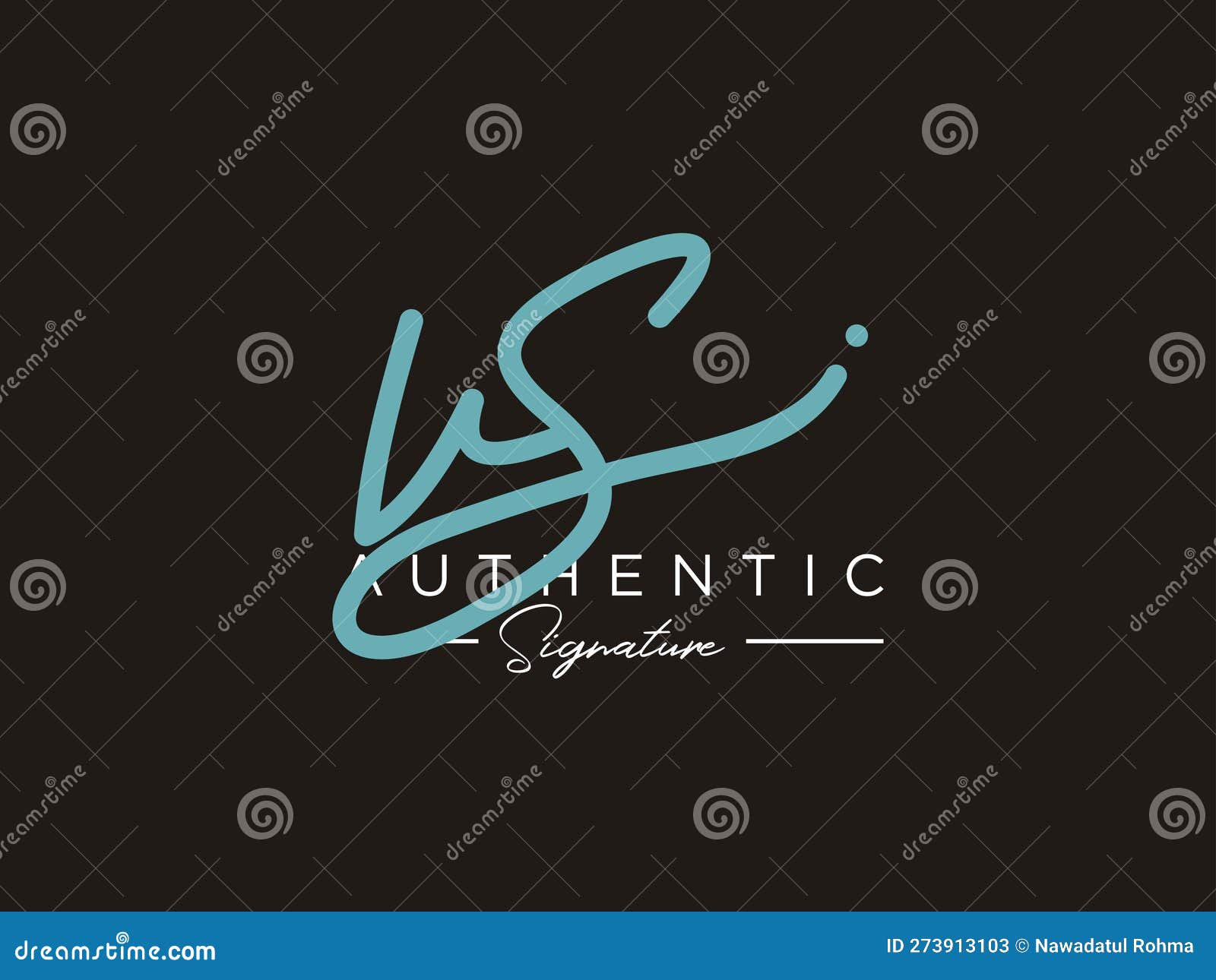 Letter VS Signature Logo Template Vector Stock Vector - Illustration of ...