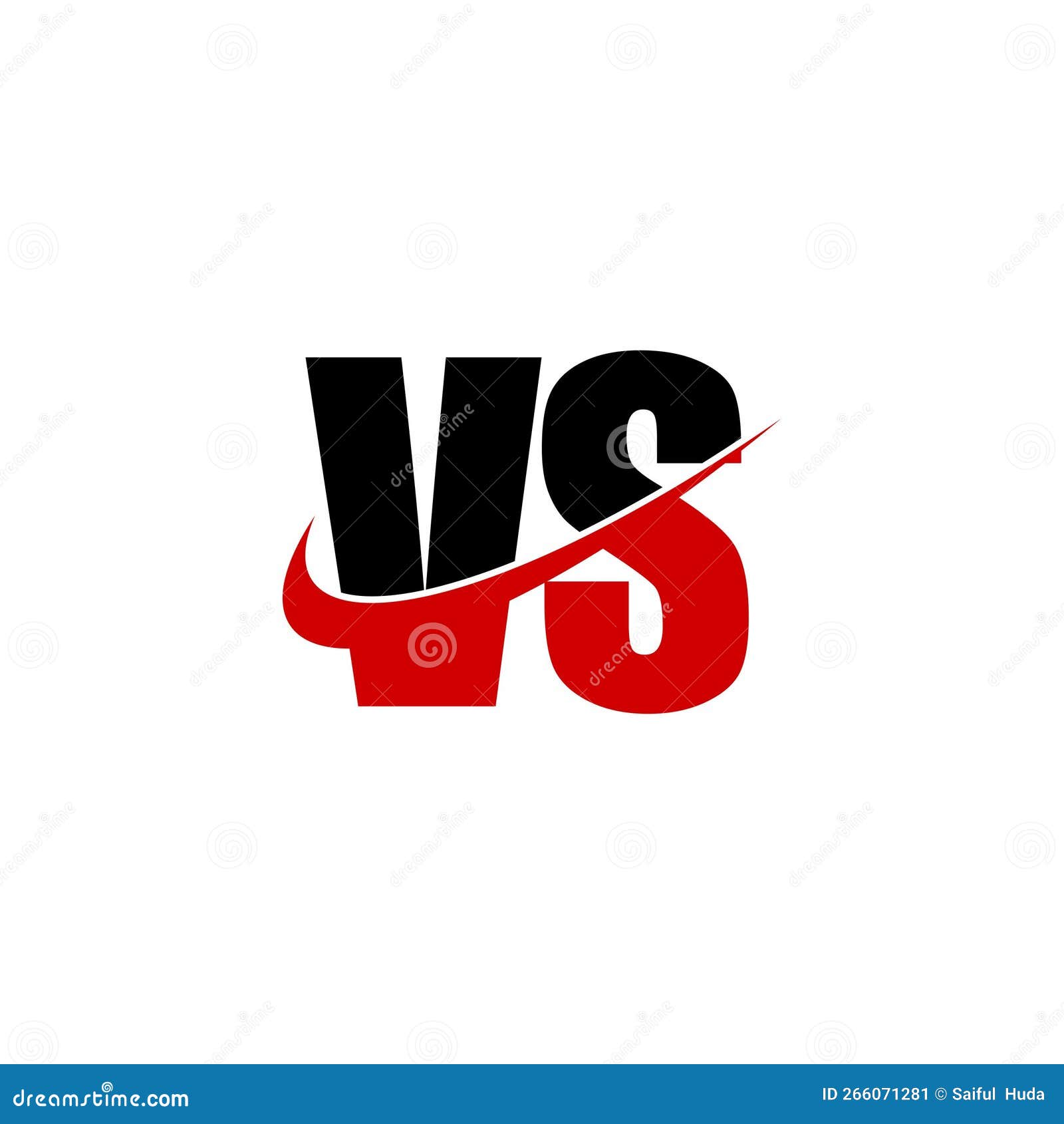 Letter VS Simple Monogram Logo Icon Design. Stock Vector - Illustration ...