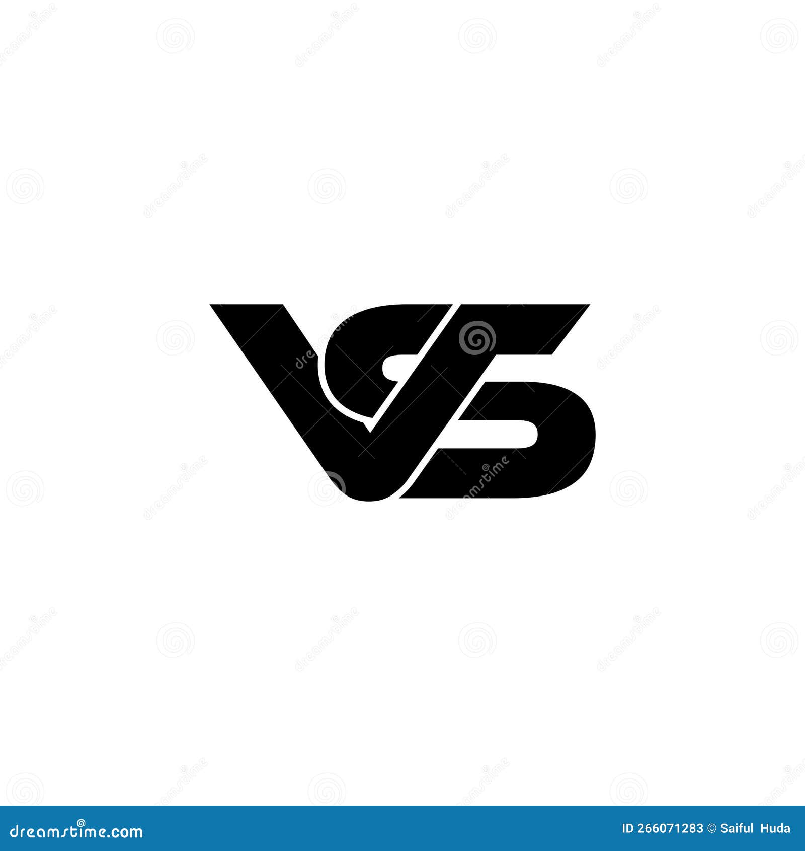 Letter VS Simple Monogram Logo Icon Design. Stock Vector - Illustration ...