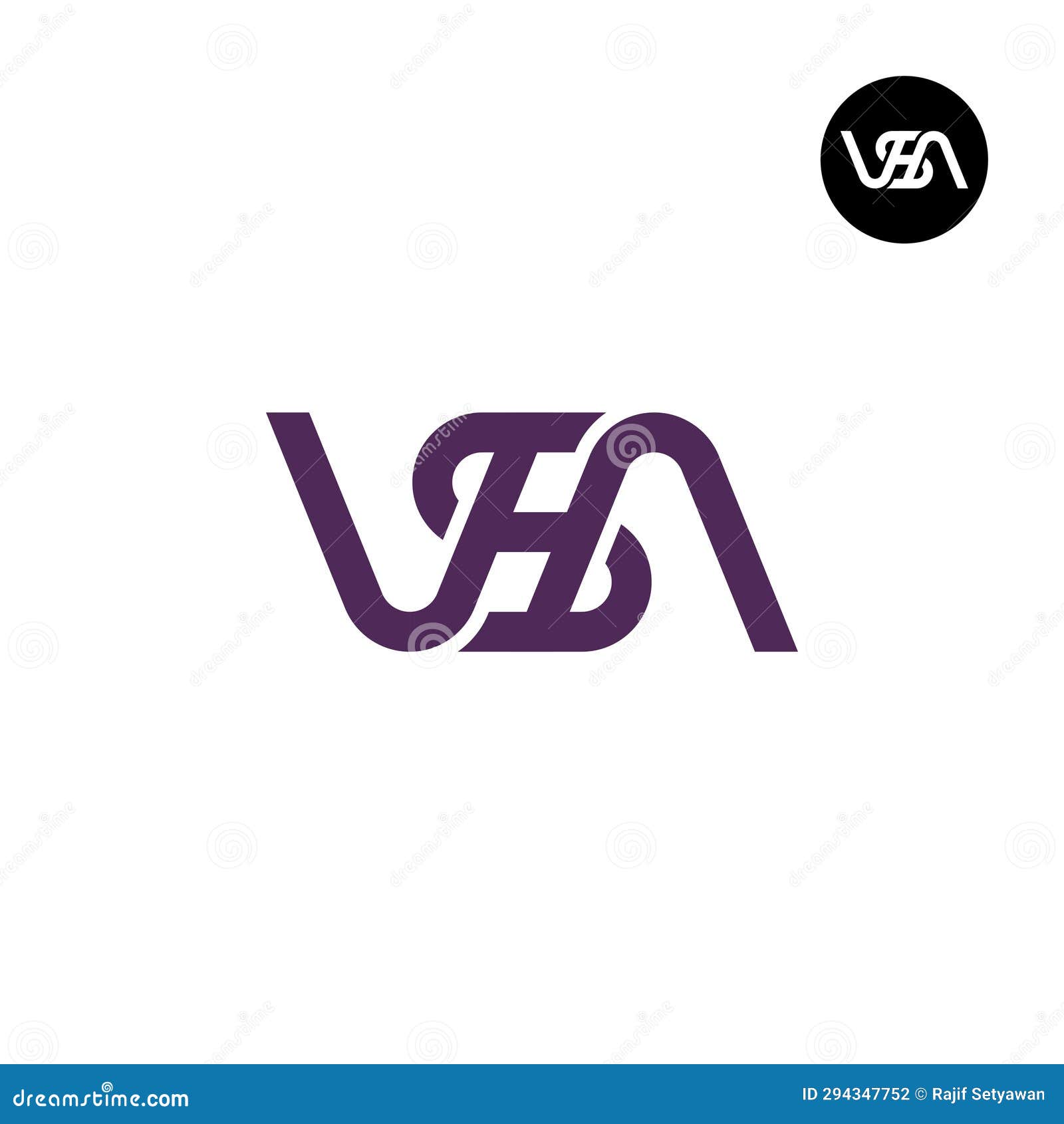 Letter VSA Monogram Logo Design Stock Vector - Illustration of ...