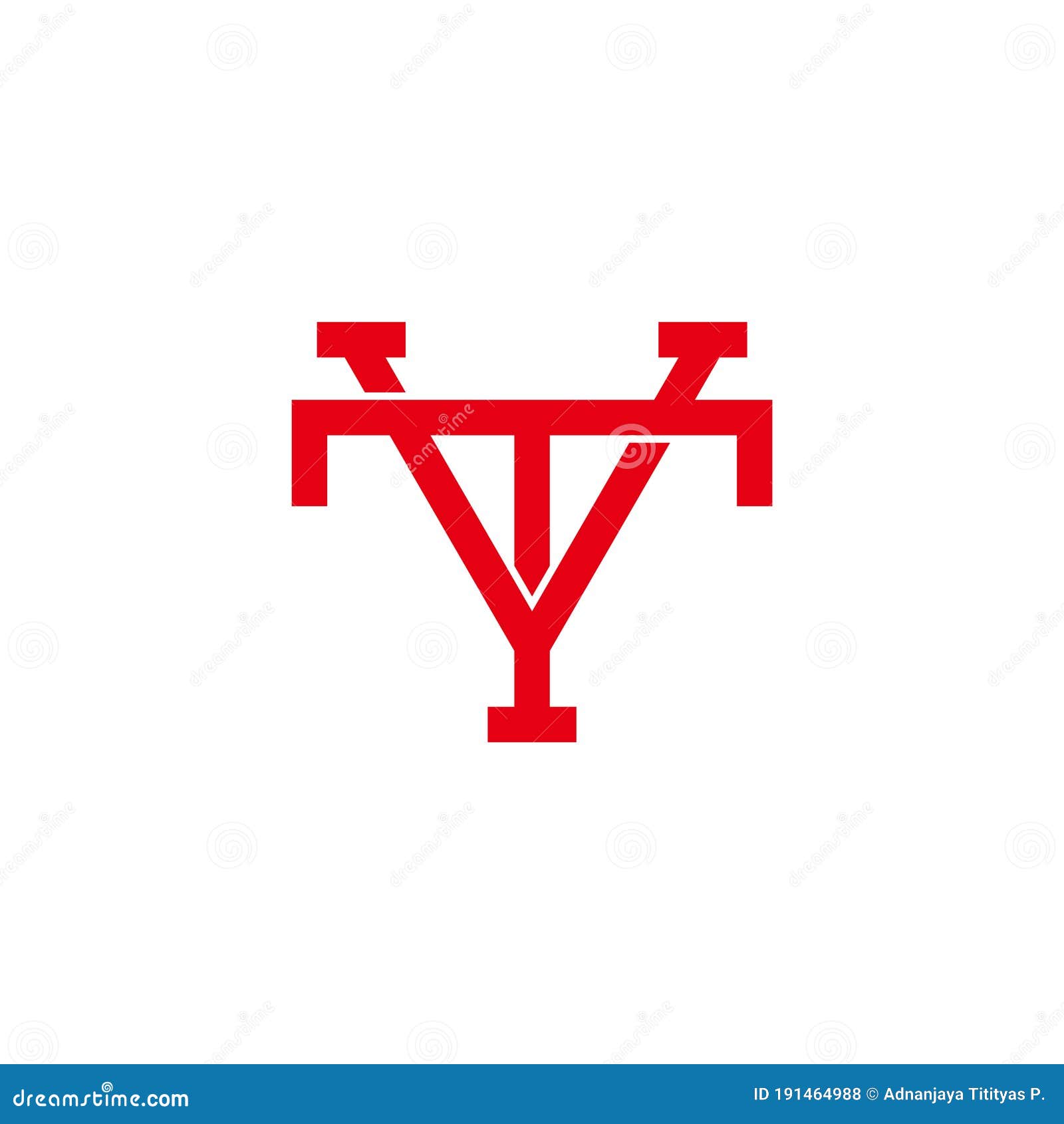 Letter Vt Linked Geometric Line Design Symbol Logo Vector Stock Vector ...