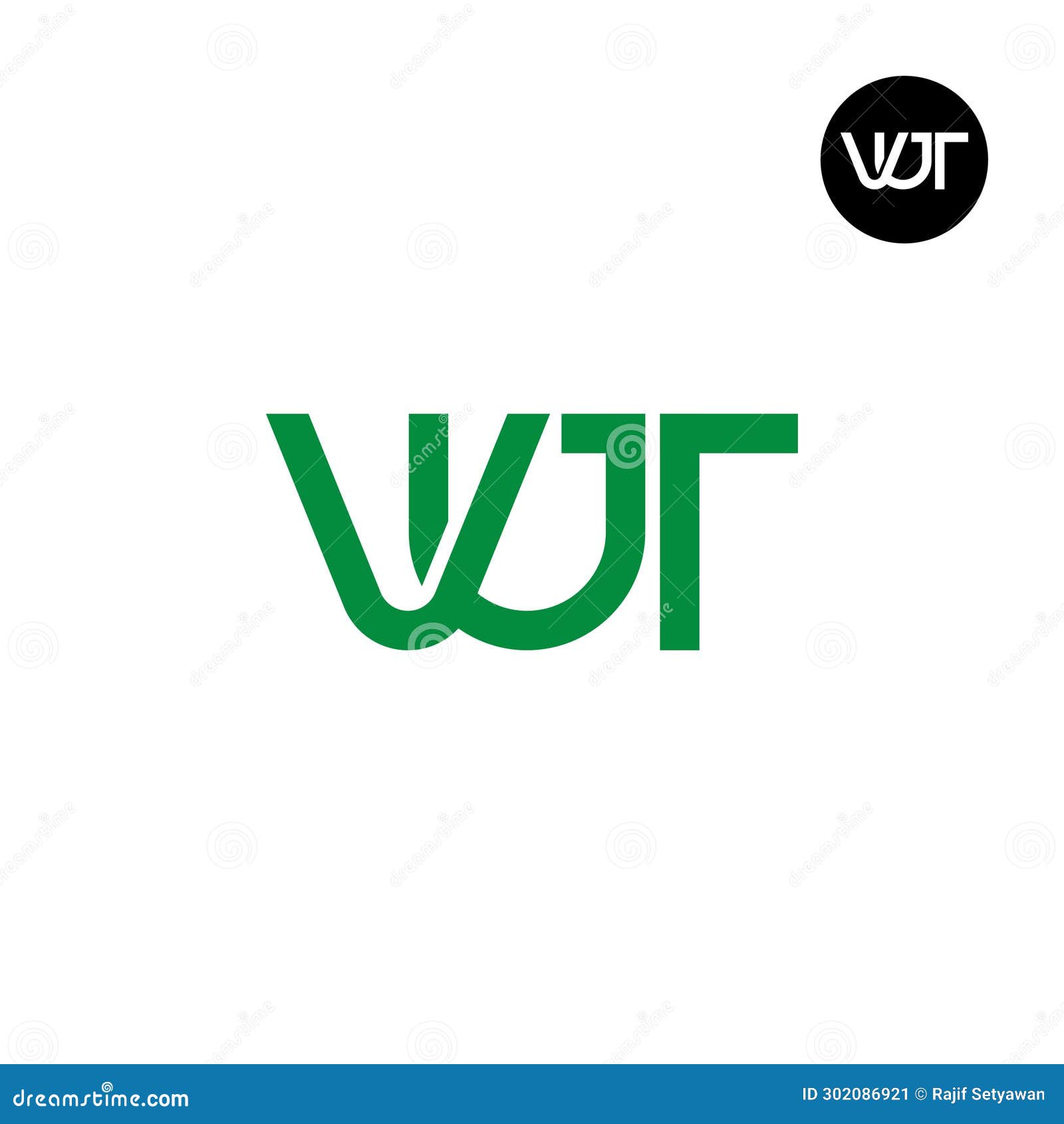 Letter Vut Monogram Logo Design Stock Illustration Illustration Of Linked Monograms 302086921