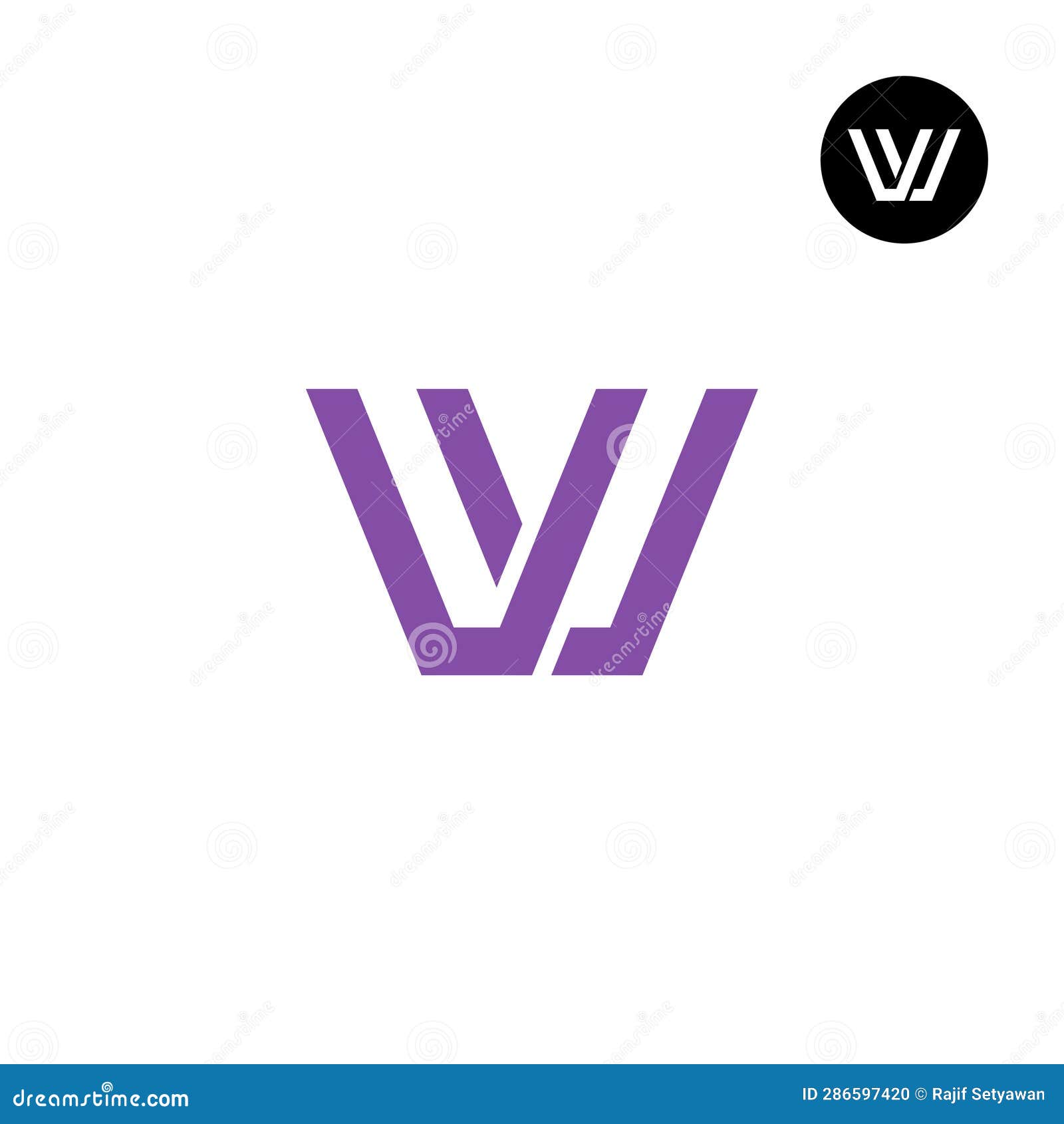 Letter VV Monogram Logo Design Stock Illustration - Illustration of ...