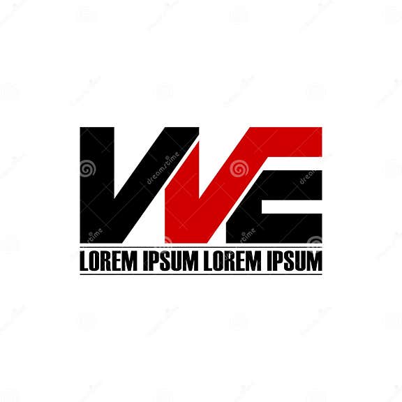 Letter VVE Simple Monogram Logo Icon Design. Stock Vector ...