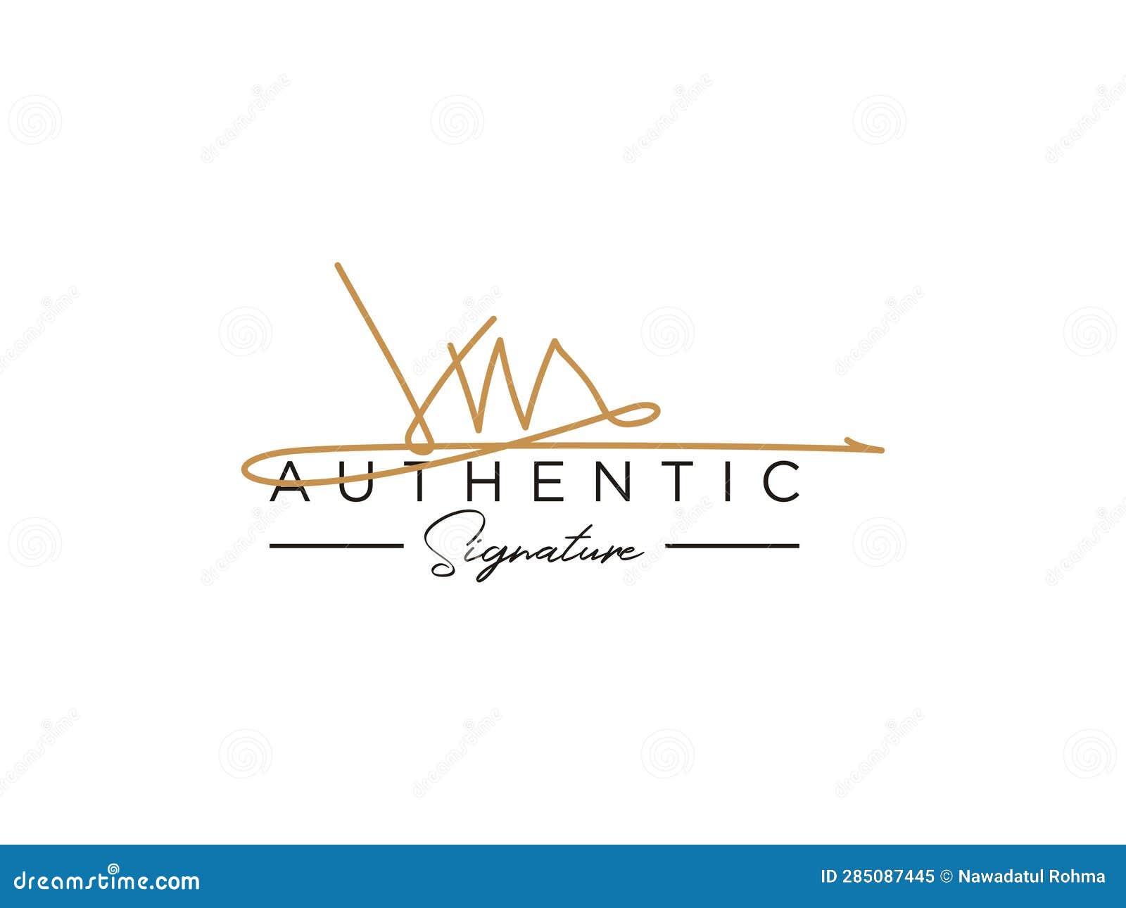 Letter VW Signature Logo Template Vector Stock Vector - Illustration of ...