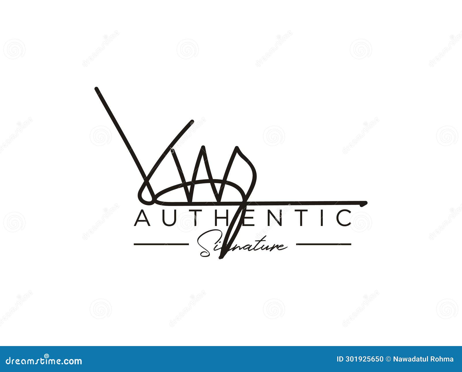 Letter VW Signature Logo Template Vector Stock Vector - Illustration of ...
