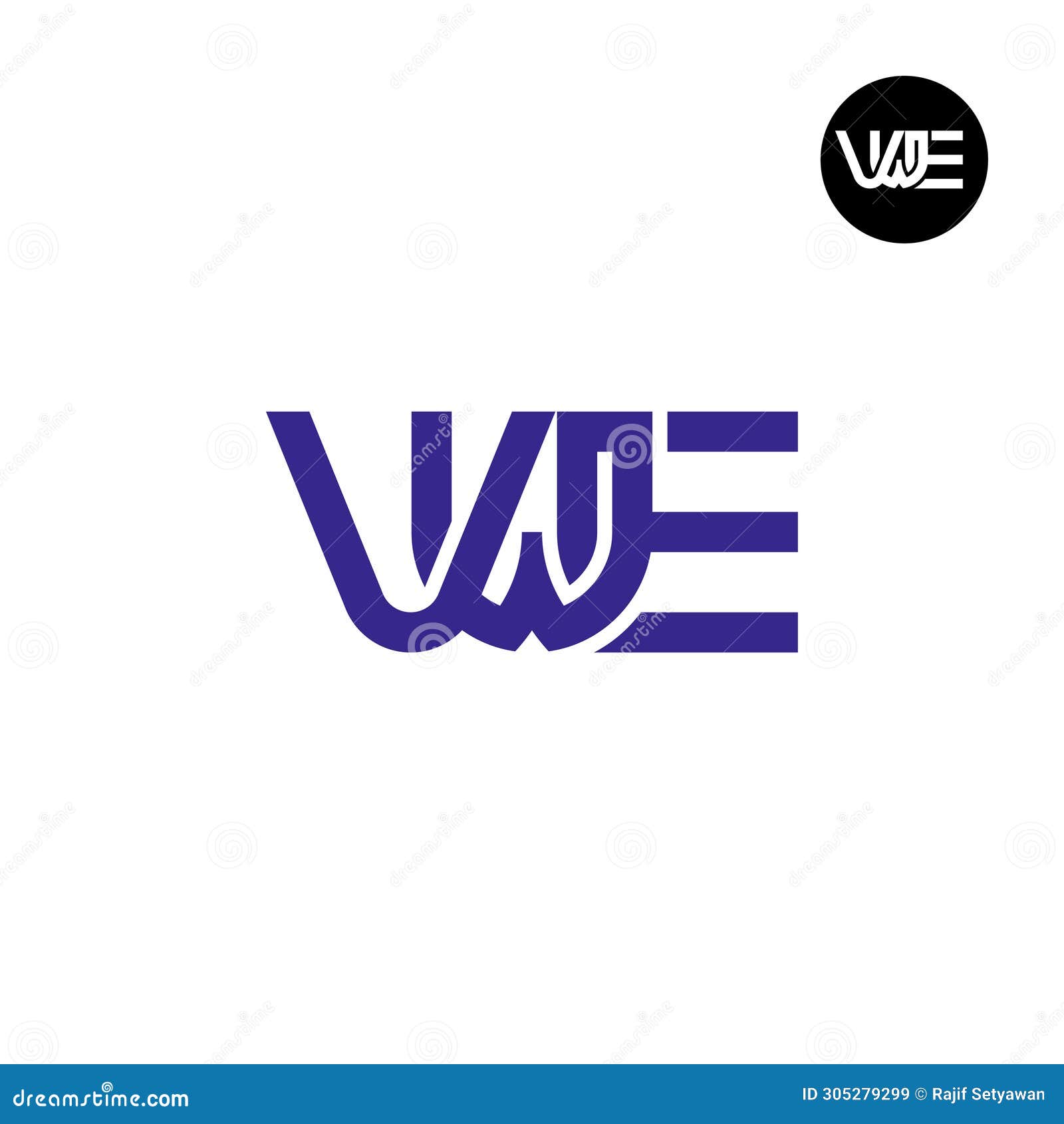 Letter VWE Monogram Logo Design Stock Illustration - Illustration of ...