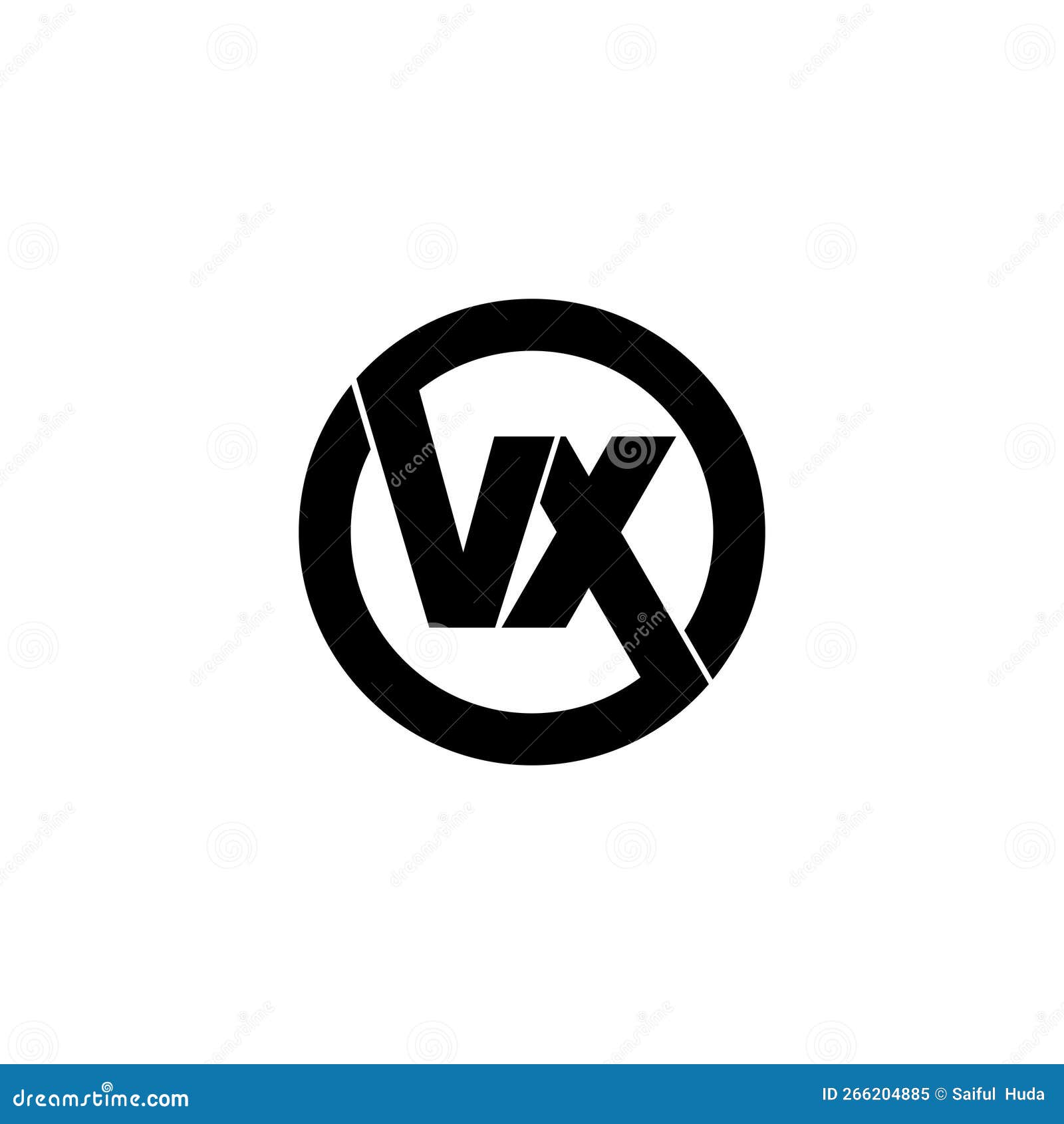 Letter VX Simple Monogram Logo Icon Design. Stock Vector - Illustration ...