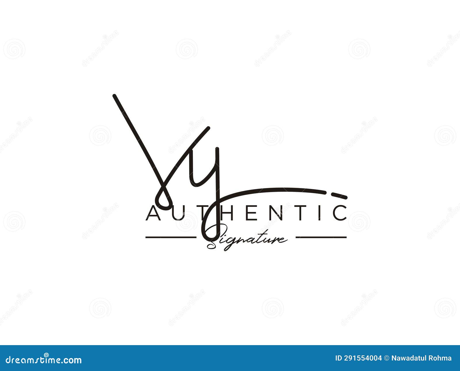 Letter VY Signature Logo Template Vector Stock Vector - Illustration of ...