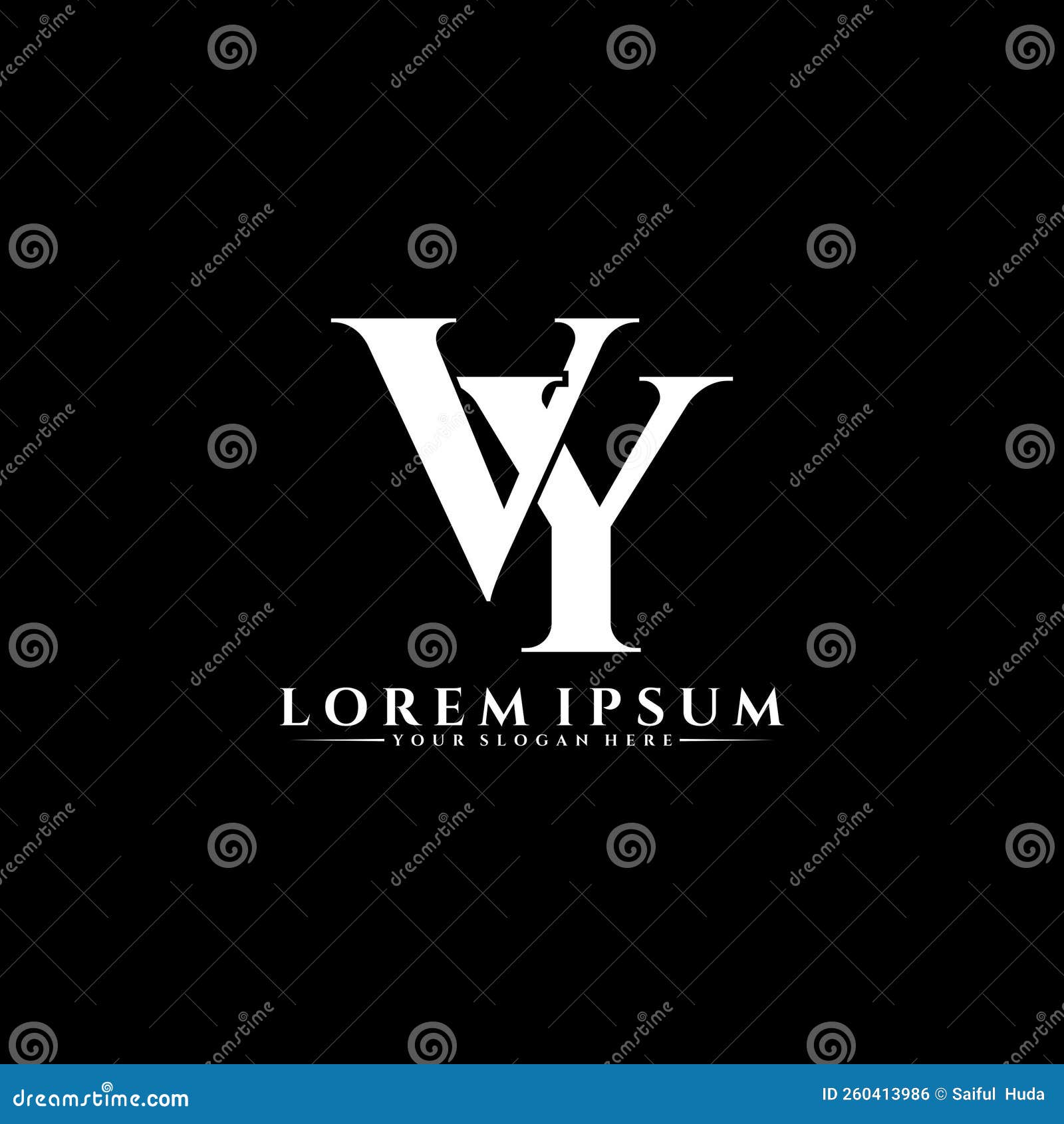 Letter VY Simple Monogram Logo Icon Design. Stock Vector - Illustration ...