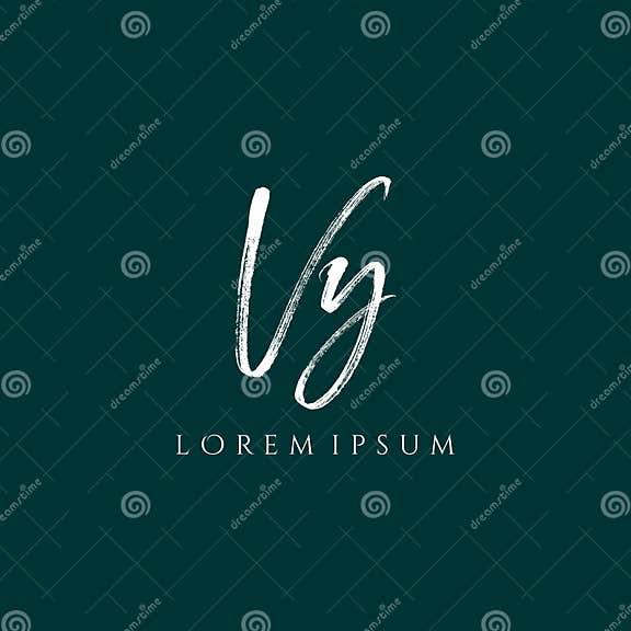 Letter VY Simple Monogram Logo Icon Design. Stock Vector - Illustration ...