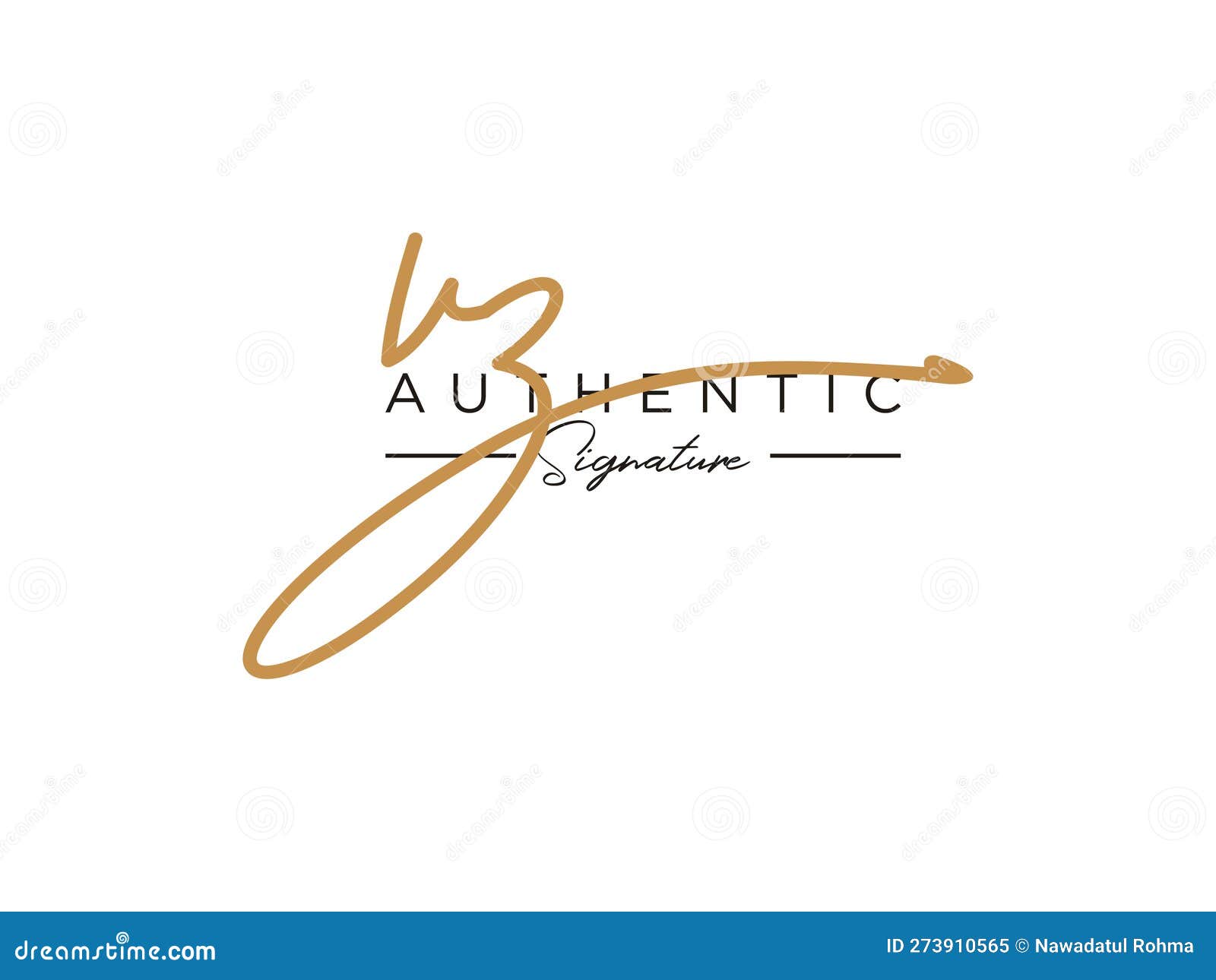 Letter VZ Signature Logo Template Vector Stock Vector - Illustration of ...