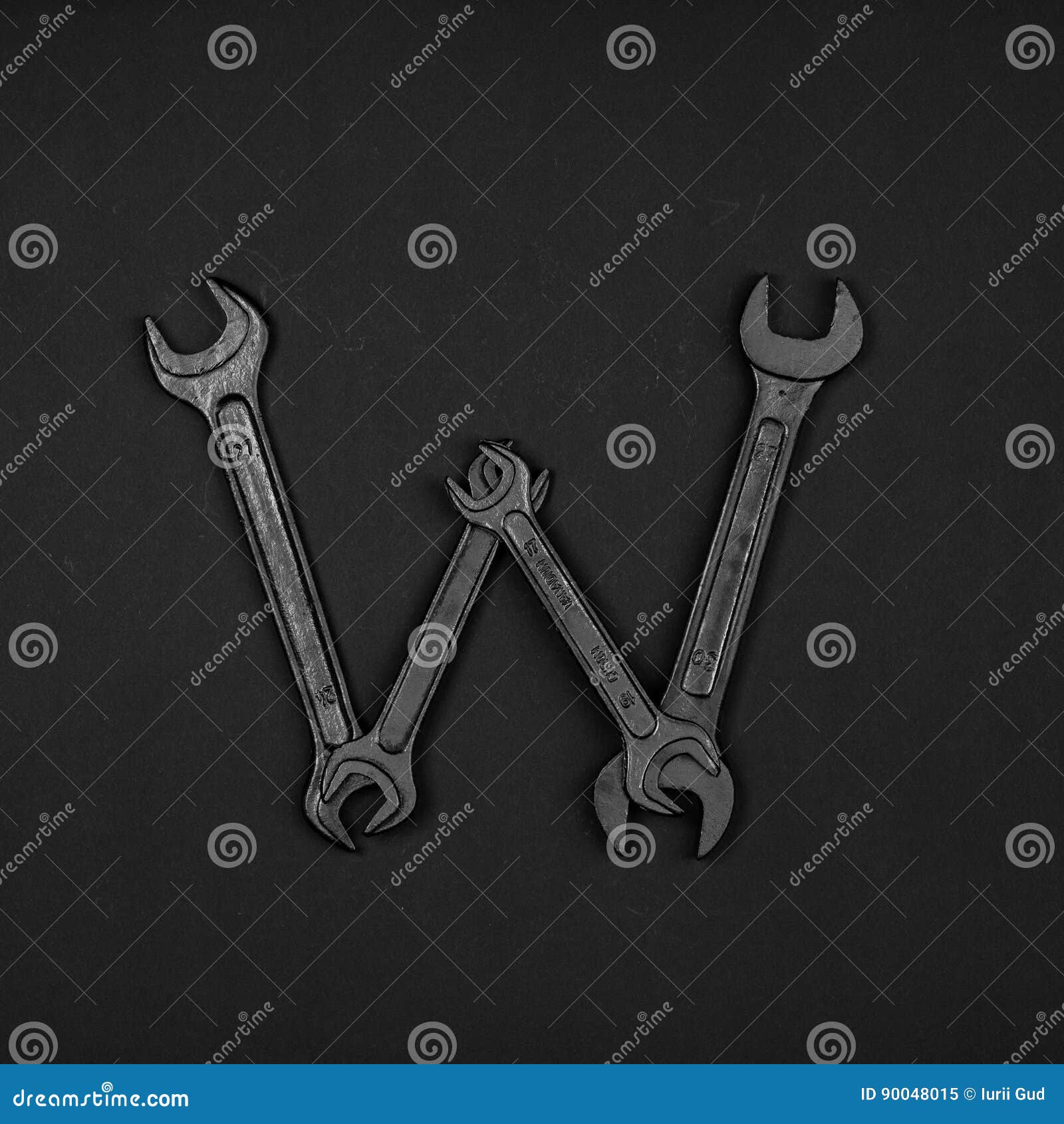 Letter W. Alphabet Made of Repair Tools Stock Image - Image of creative ...