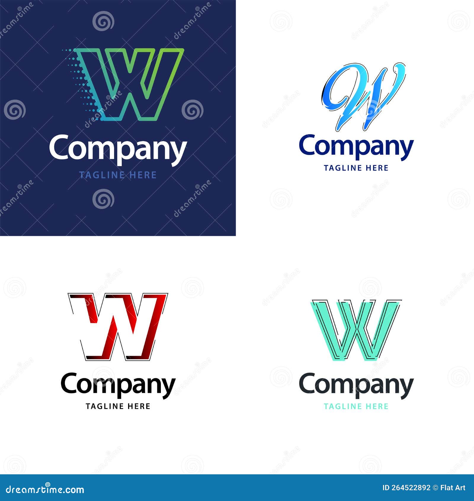 Letter W Big Logo Pack Design Creative Modern Logos Design for Your ...