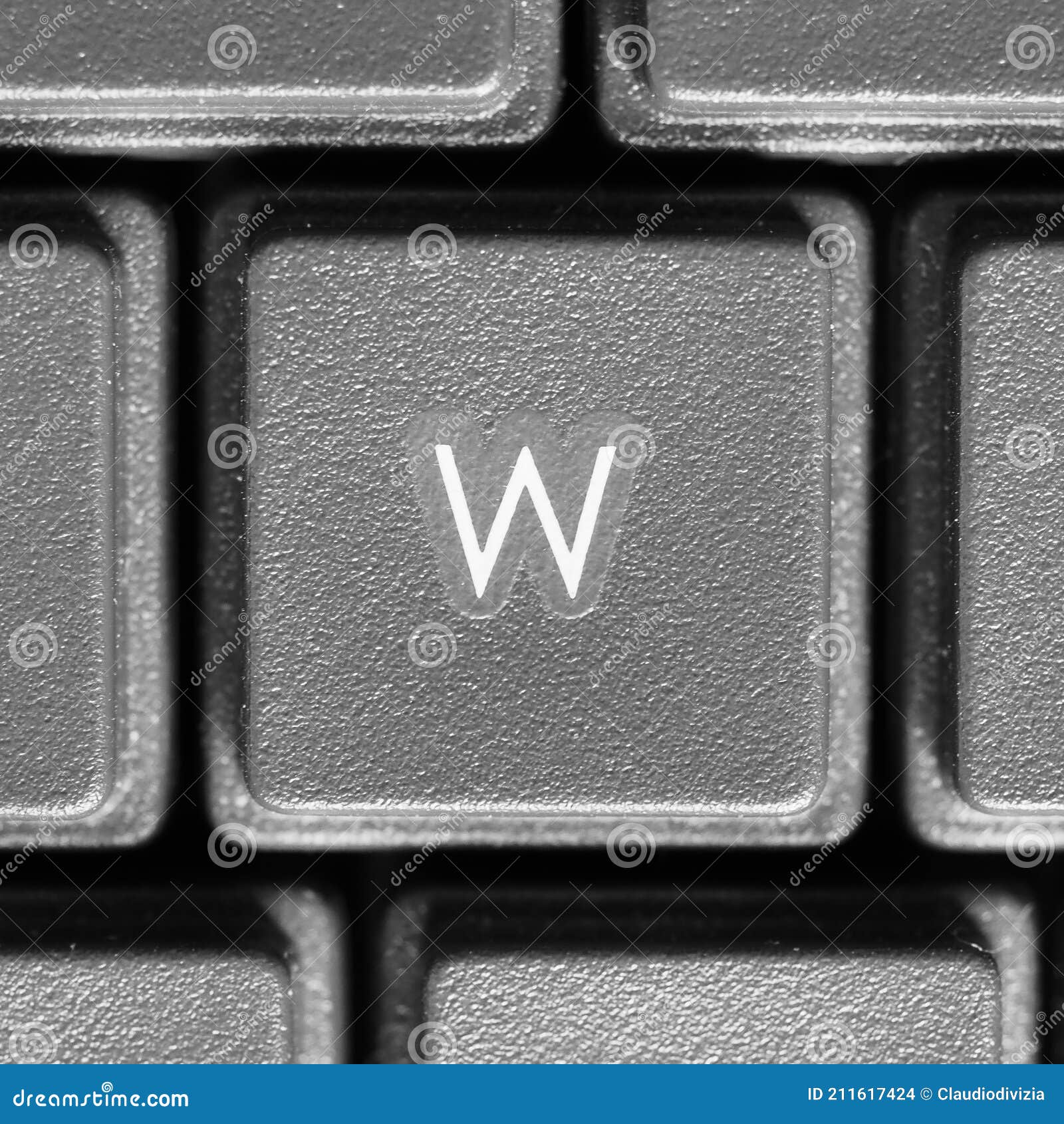 Letter W on Computer Keyboard Stock Photo - Image of computer, sign ...