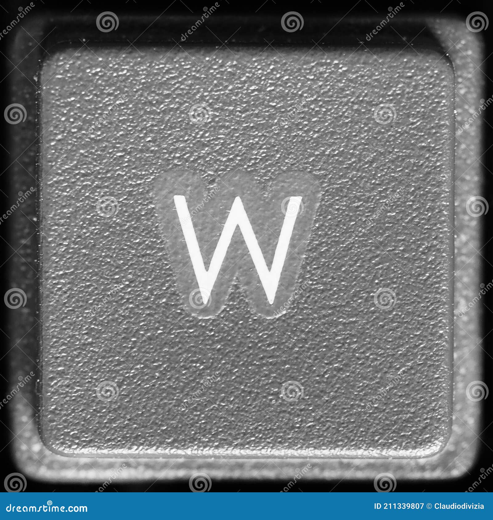Letter W on Computer Keyboard Stock Image - Image of paper, upcase ...