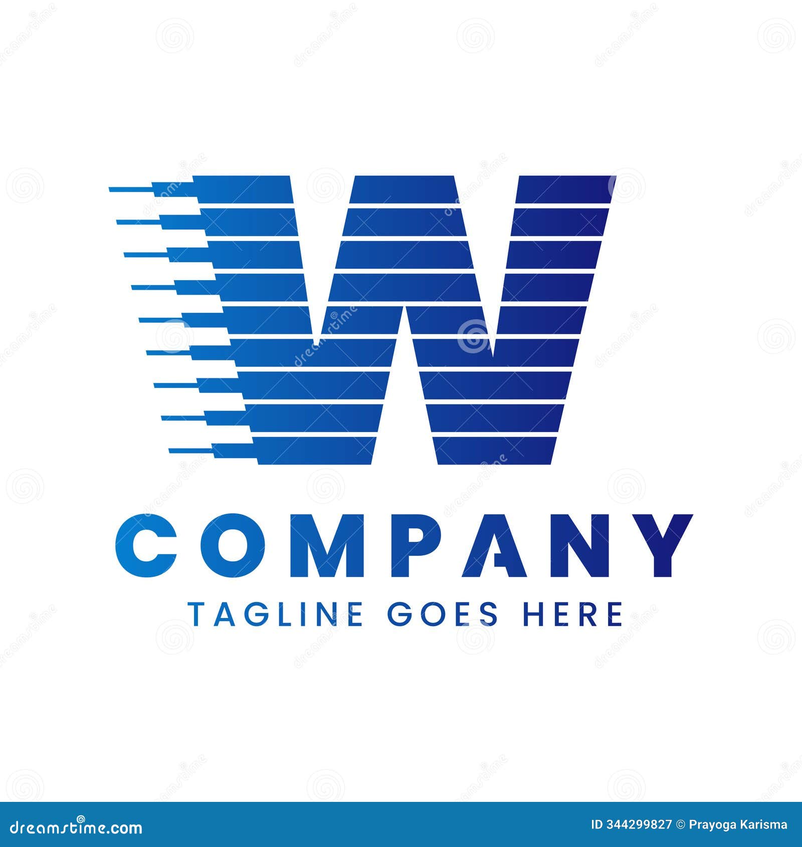 Letter W Dynamic Technology Logo, Symbolizing Innovation, Speed, and ...