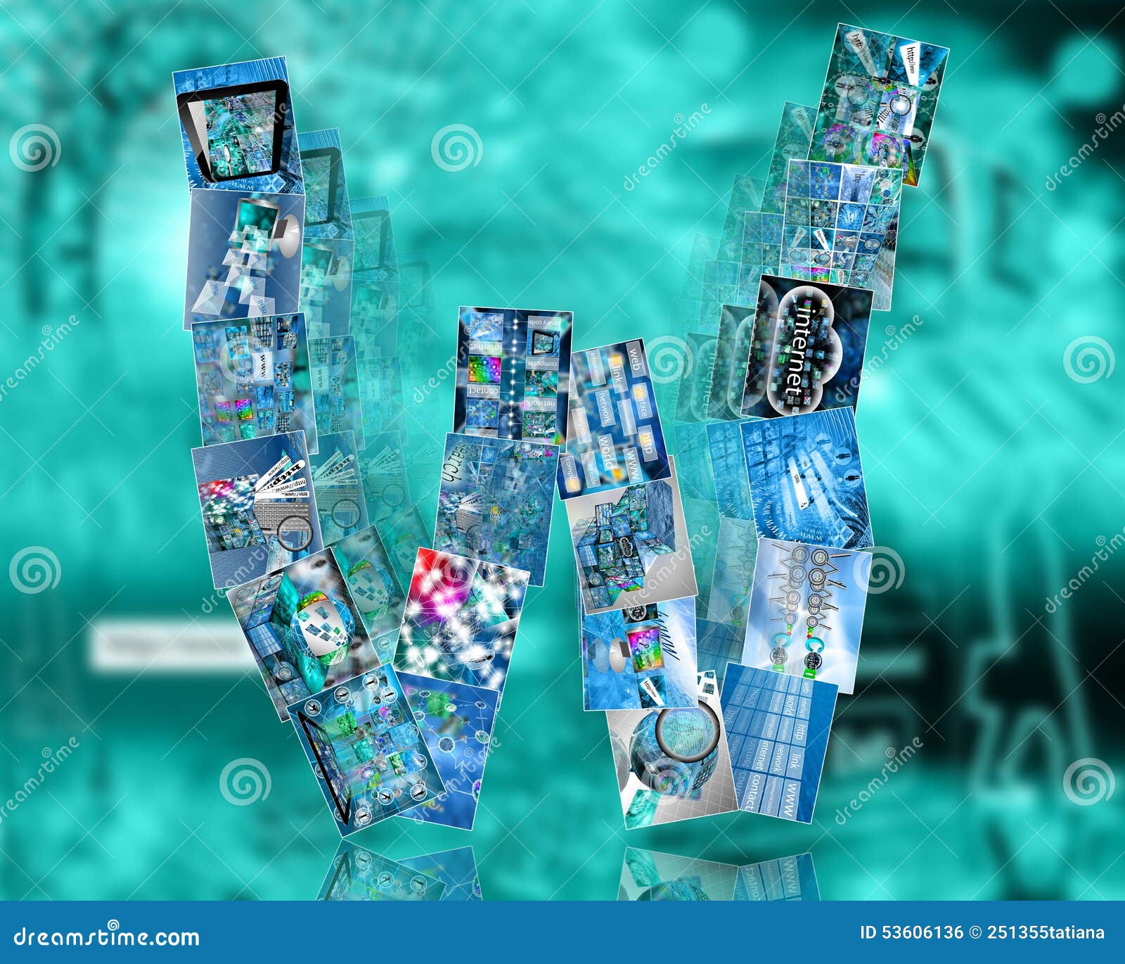 The letter w stock illustration. Illustration of contact - 53606136