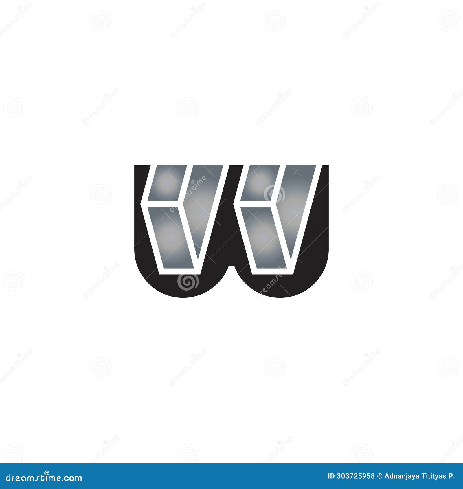 Letter W Metal Welding Symbol Logo Vector Stock Vector - Illustration ...