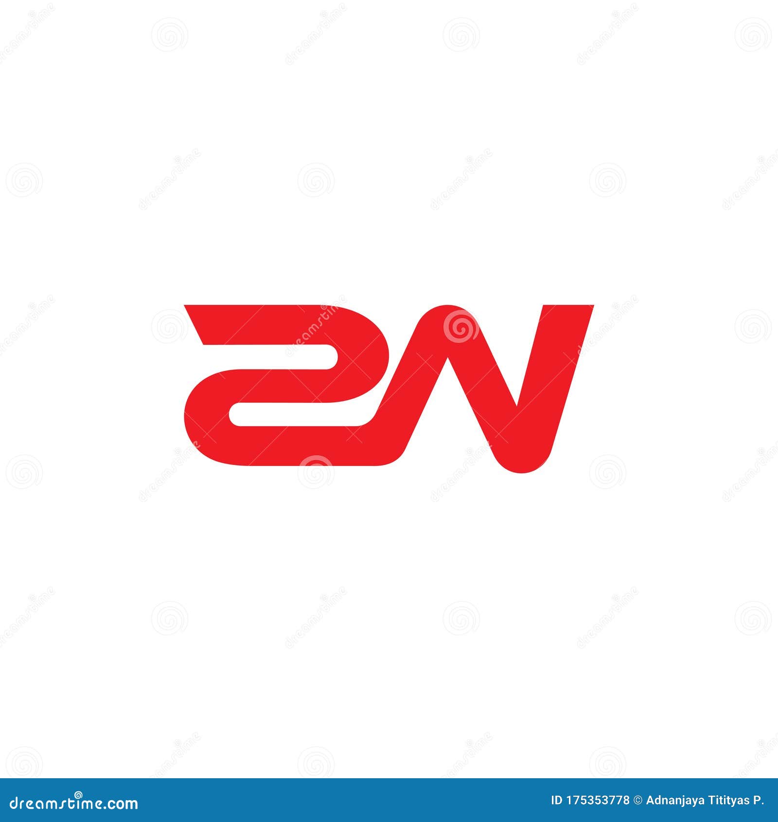 Letter 2w Simple Connect Line Symbol Logo Vector Stock Vector ...