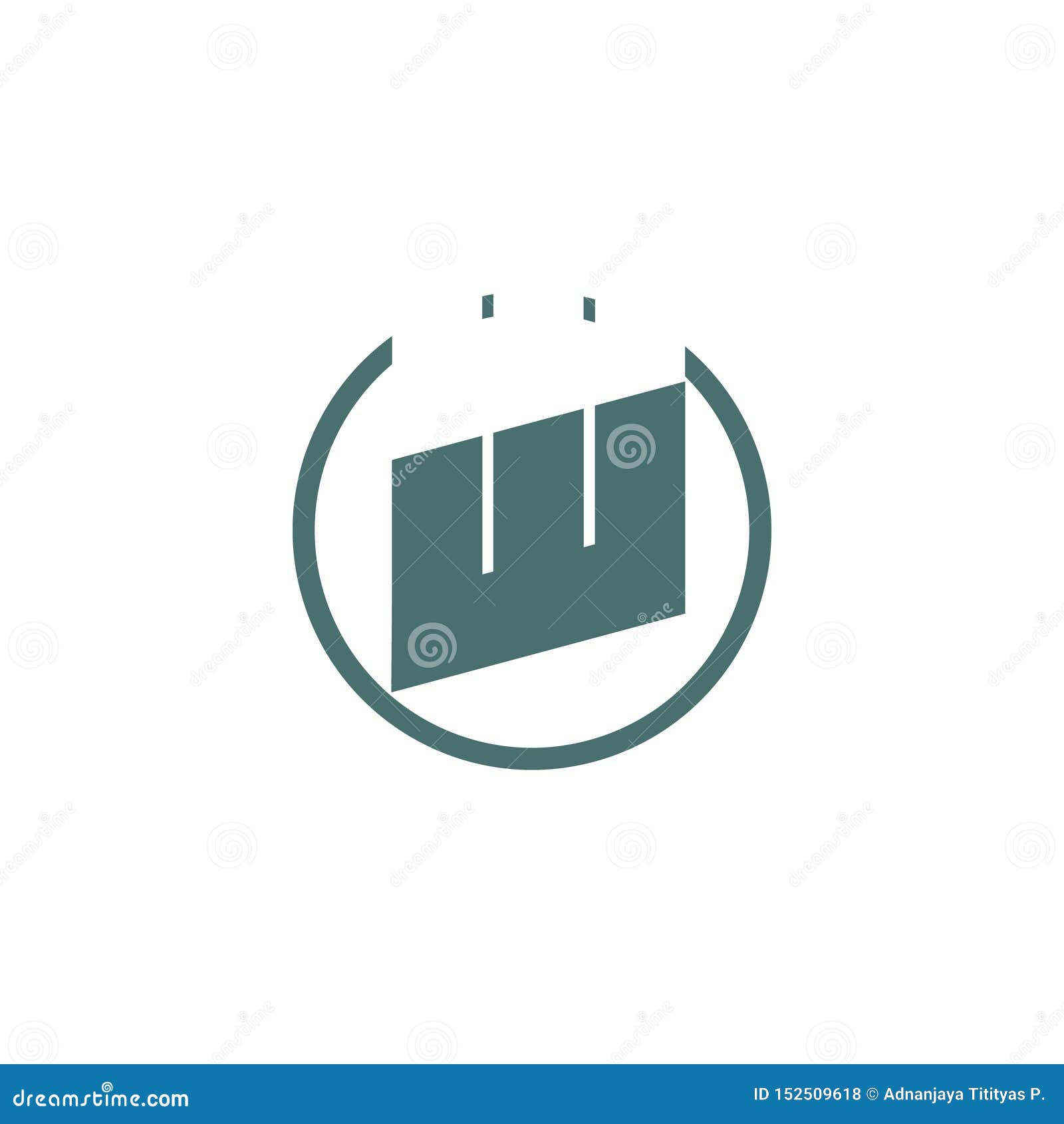 Letter W Simple Geometric Logo Vector Stock Vector - Illustration of ...