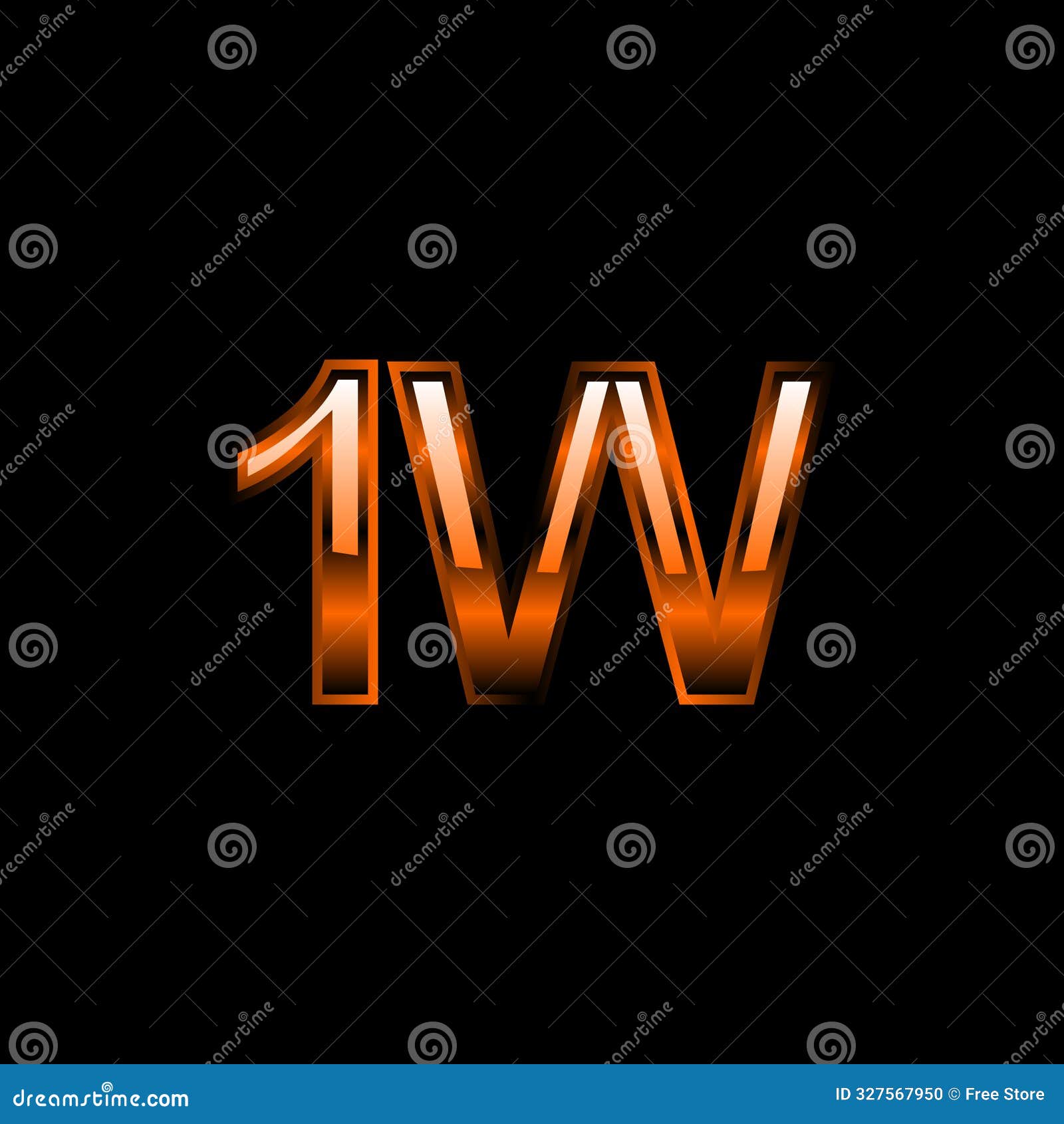 Letter 1W Simplicity Icon Business Creative Technology Design Template ...