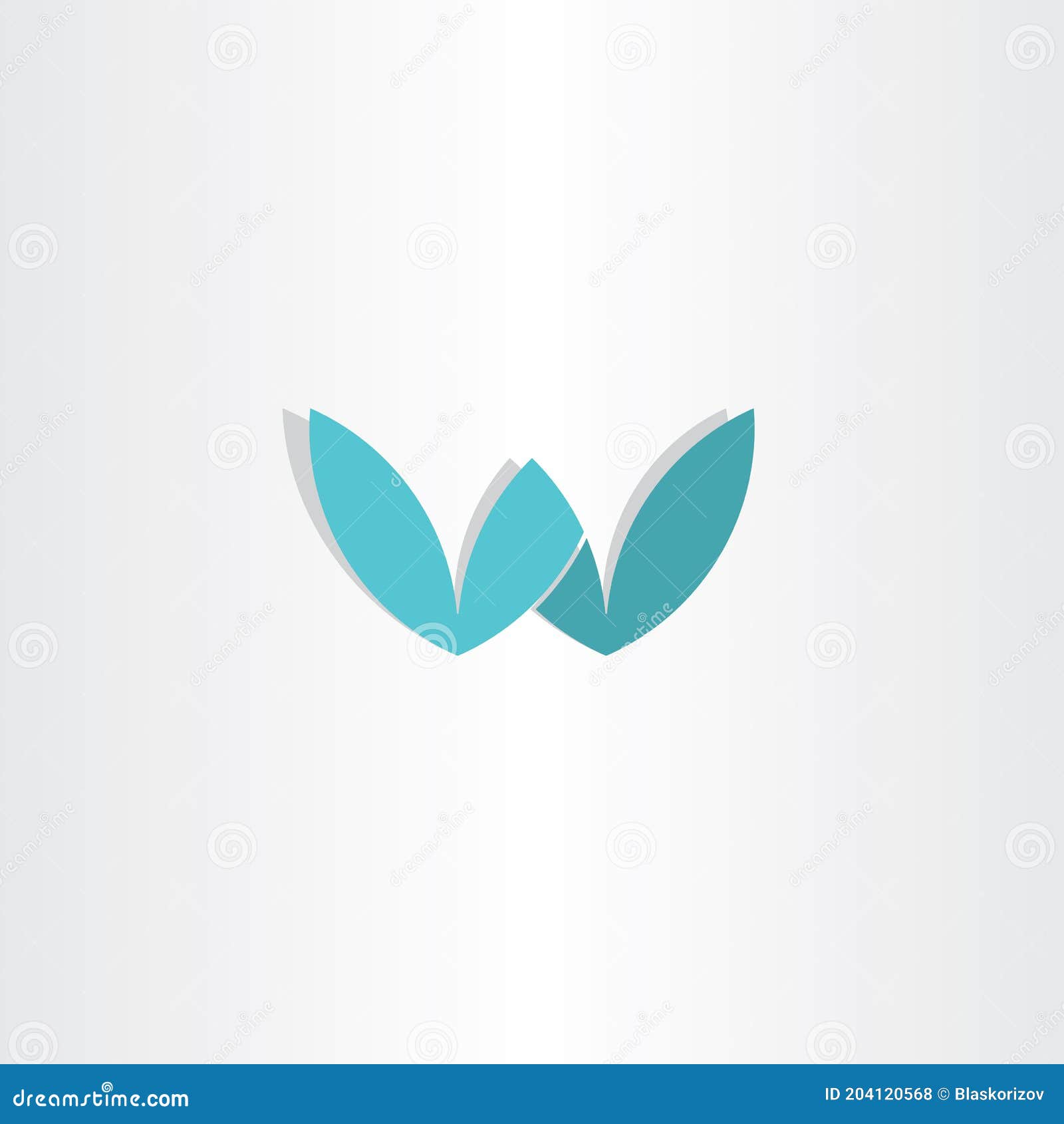 Letter W Stylized Vector Logo Design Stock Vector - Illustration of ...