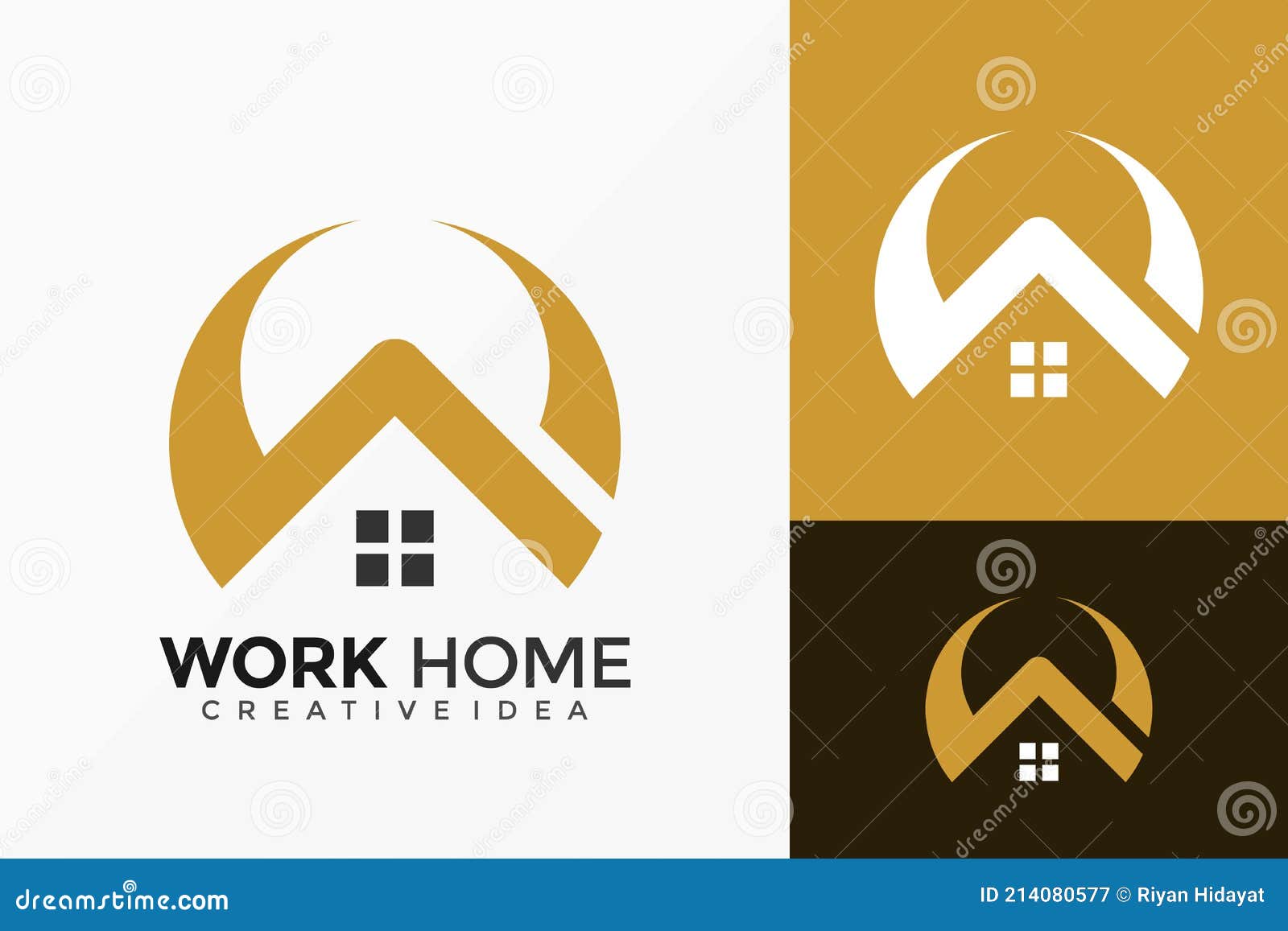 Letter W Work Home Logo Vector Design. Abstract Emblem, Designs Concept ...