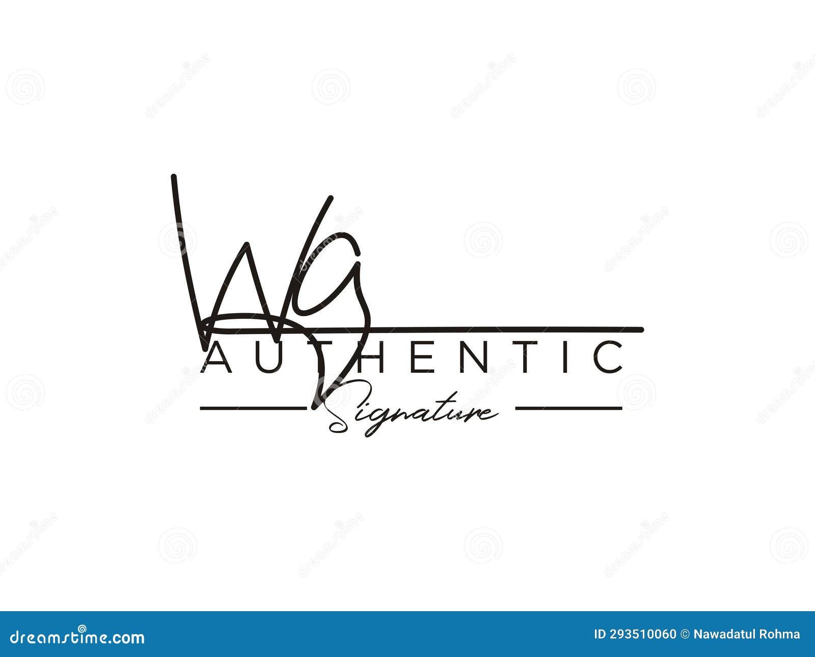 Letter WA Signature Logo Template Vector Stock Vector - Illustration of ...