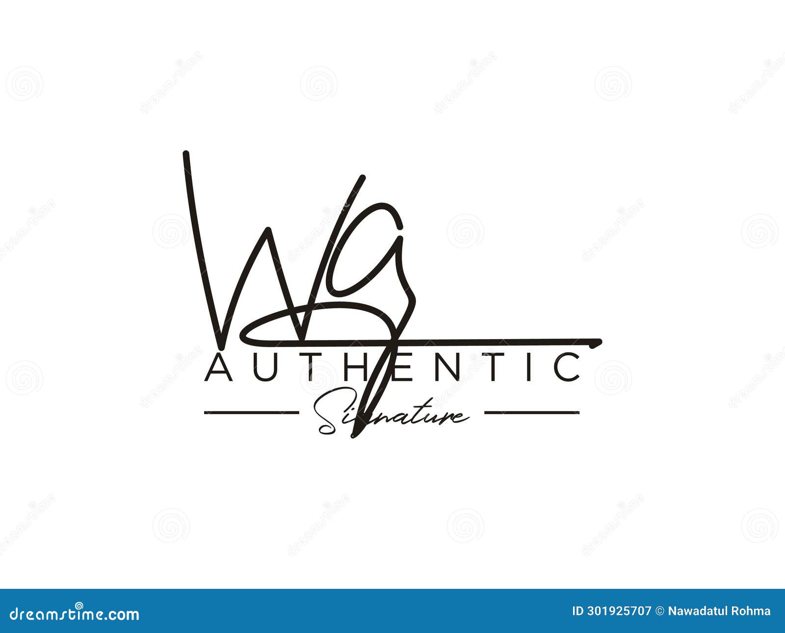 Letter WA Signature Logo Template Vector Stock Vector - Illustration of ...