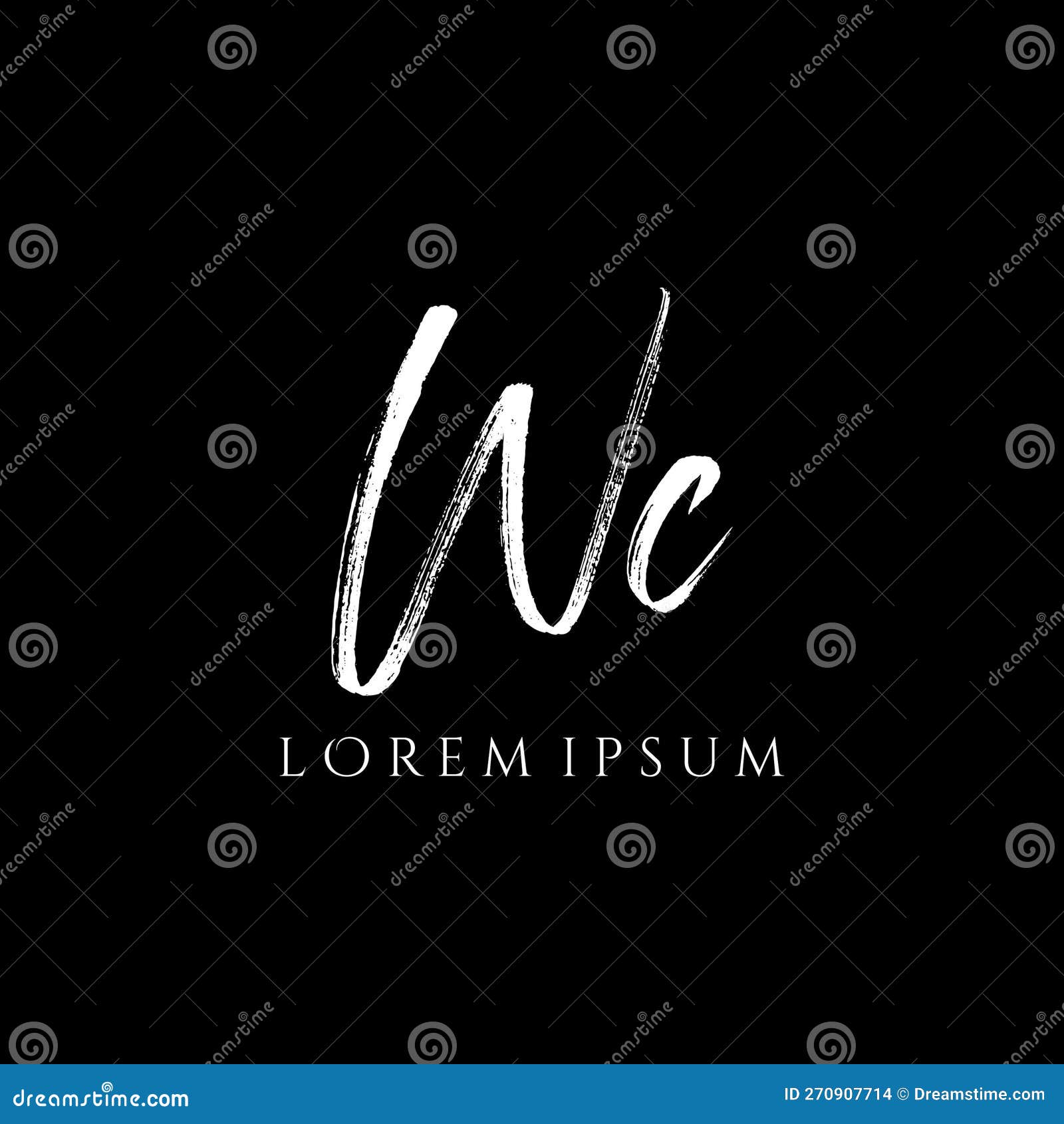 Letter WC Luxury Logo Design Vector Stock Vector - Illustration of ...