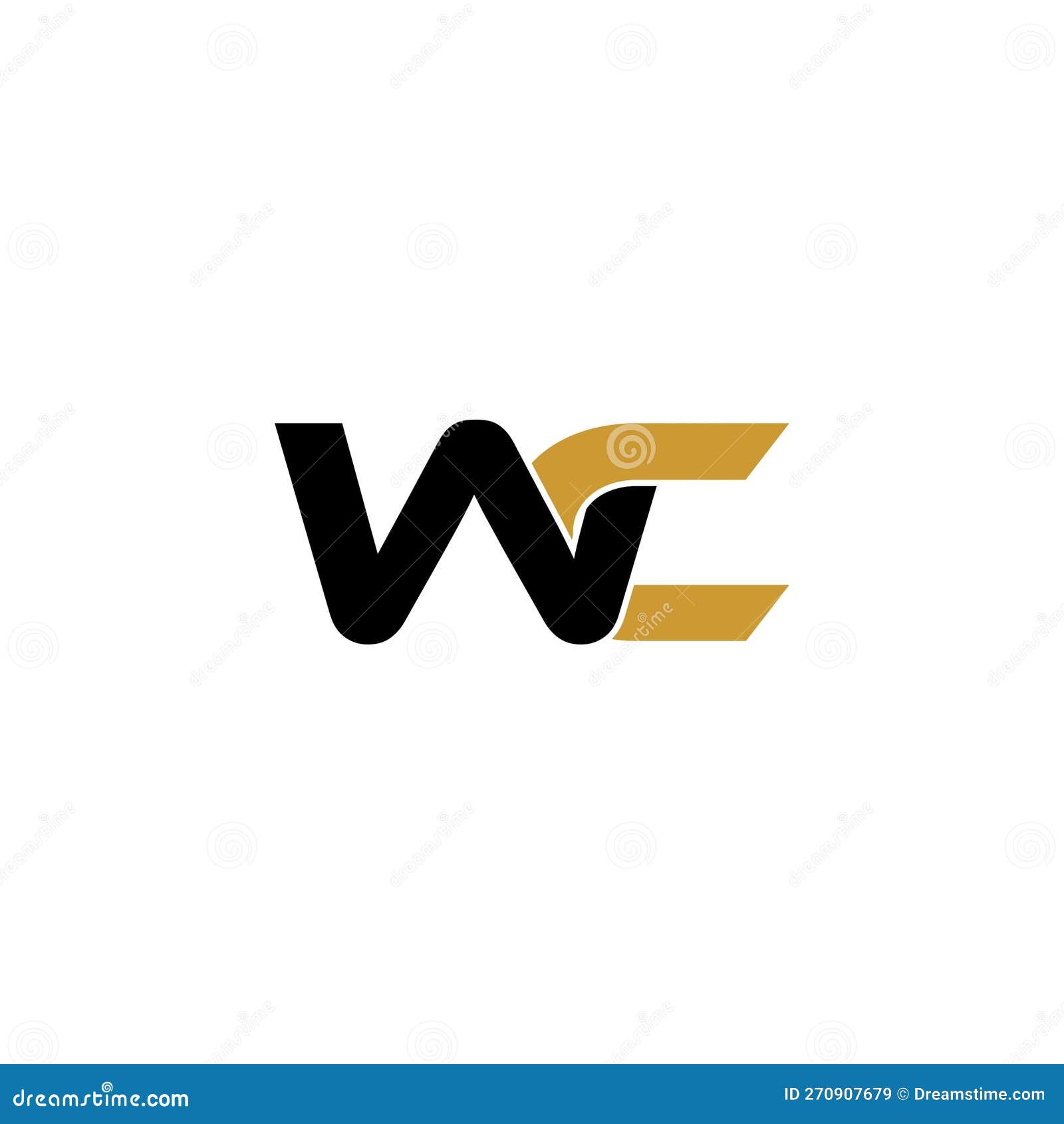Letter WC Simple Logo Design Vector Stock Vector - Illustration of icon ...