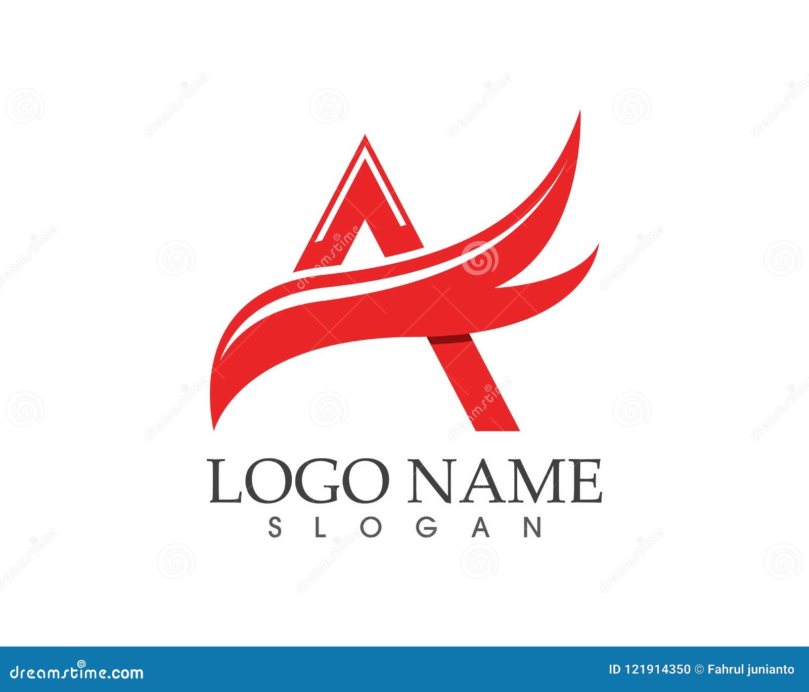 A Letter Wing Logo Template Stock Vector - Illustration of branding ...