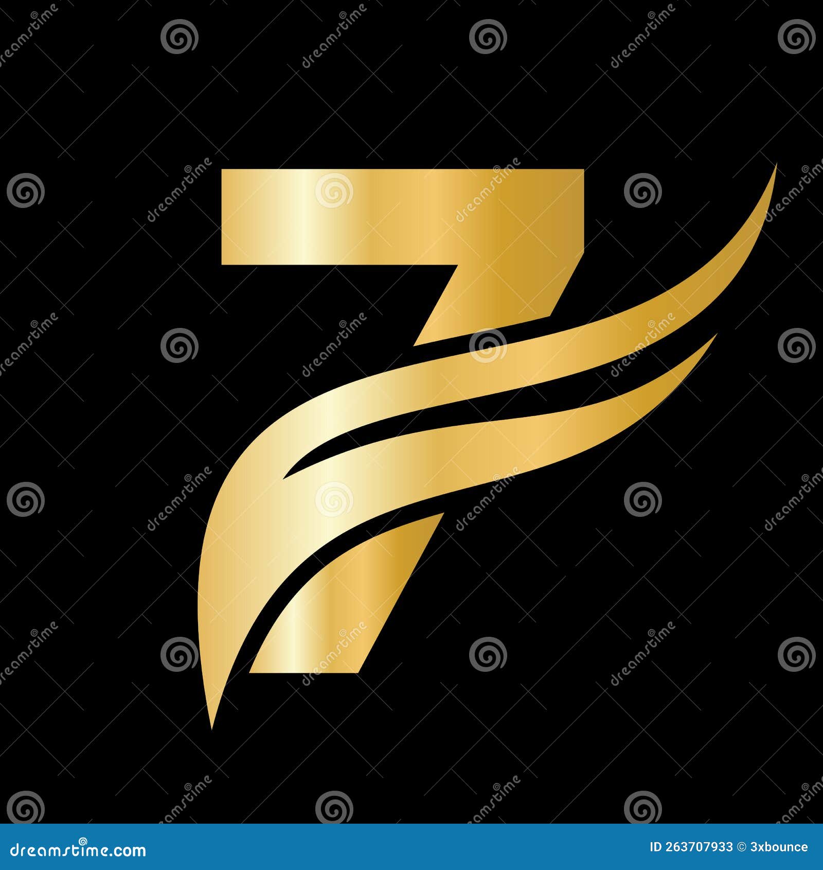 Letter 7 Wing Logo for Transport, Freight, Transportation Logotype ...