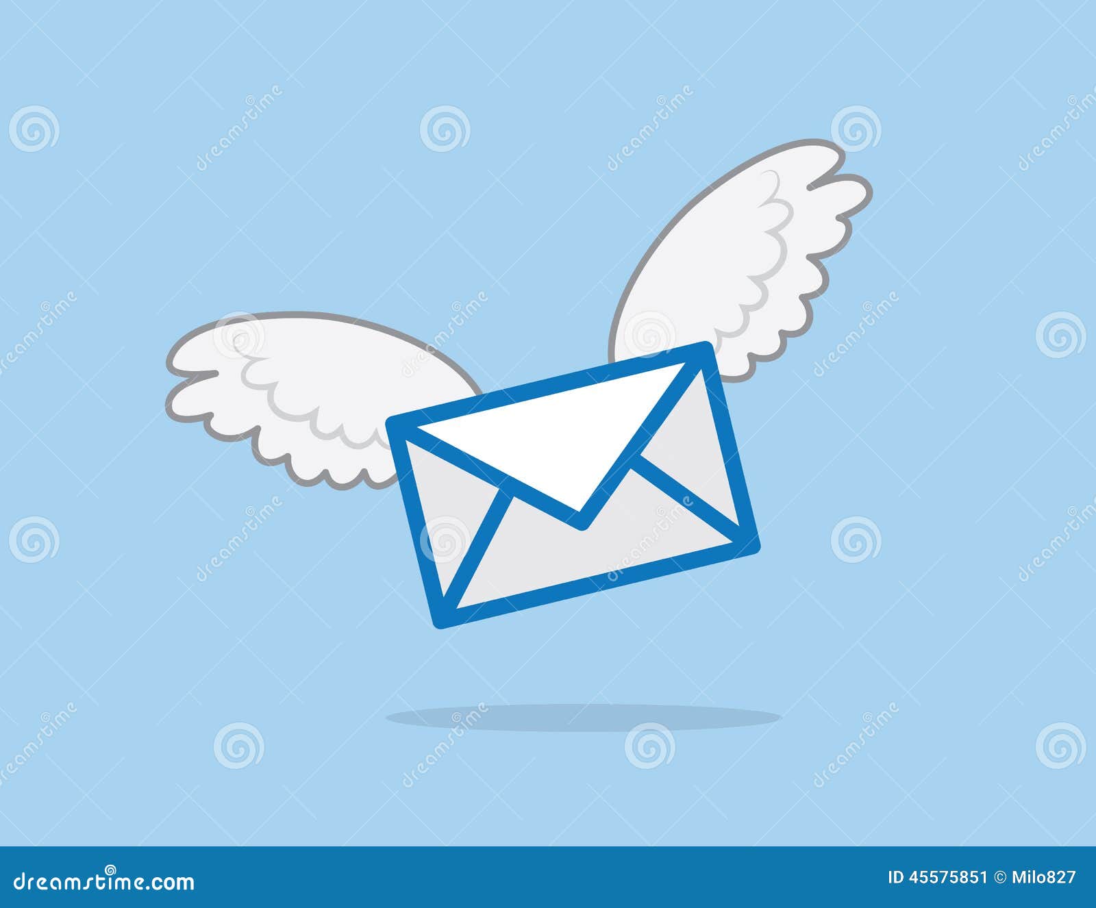 Letter Wings stock vector. Illustration of wingsn, receive - 45575851