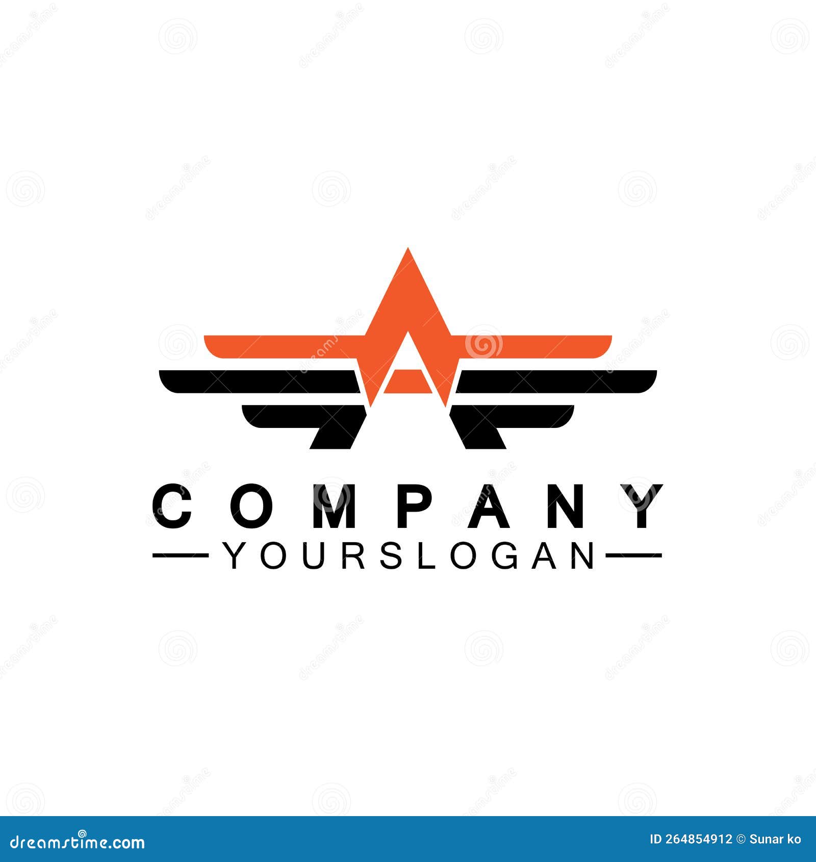 Letter a Wings Logo Vector Illustration Stock Illustration ...