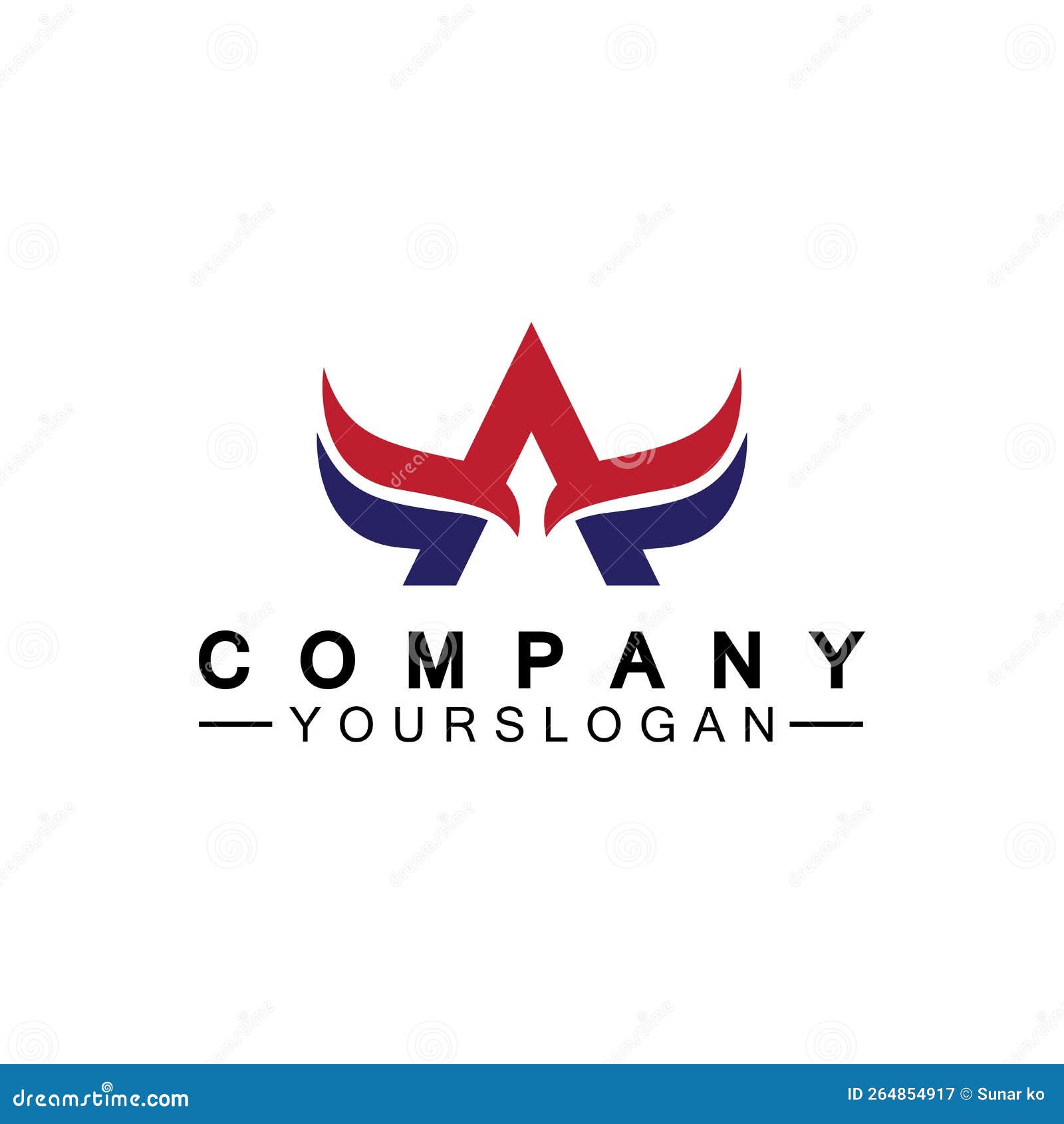 Letter a Wings Logo Vector Illustration Stock Illustration ...