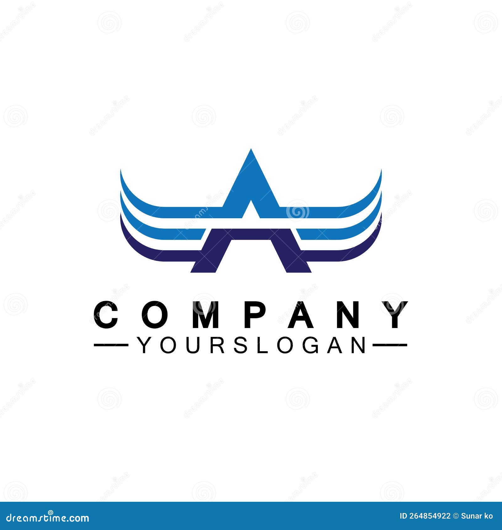Letter a Wings Logo Vector Illustration Stock Illustration ...